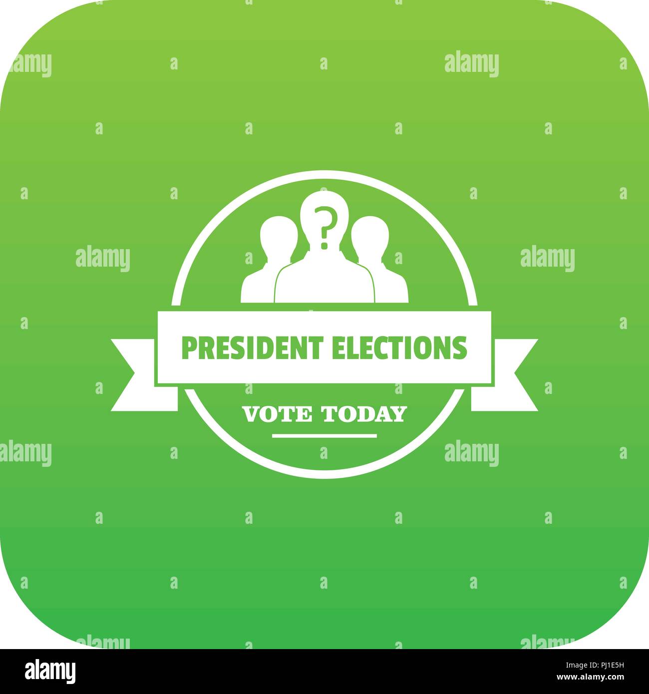 President election icon green vector Stock Vector Image & Art - Alamy