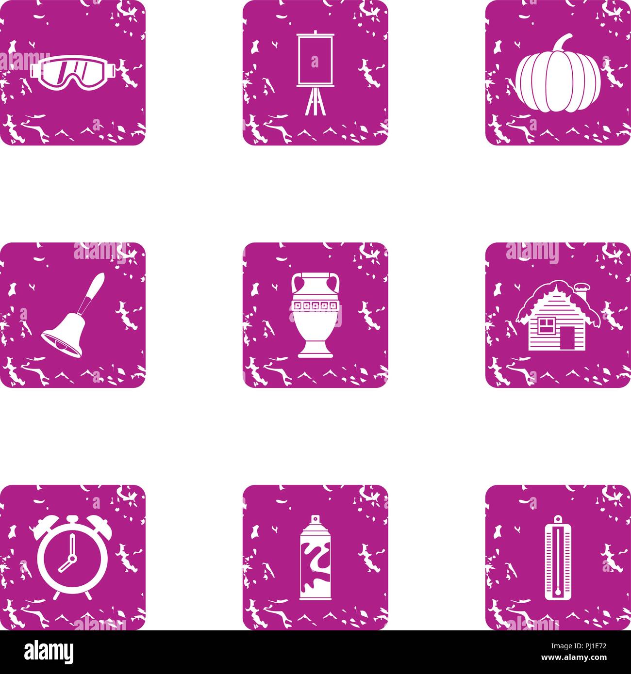 Time to draw icons set, grunge style Stock Vector Image & Art - Alamy