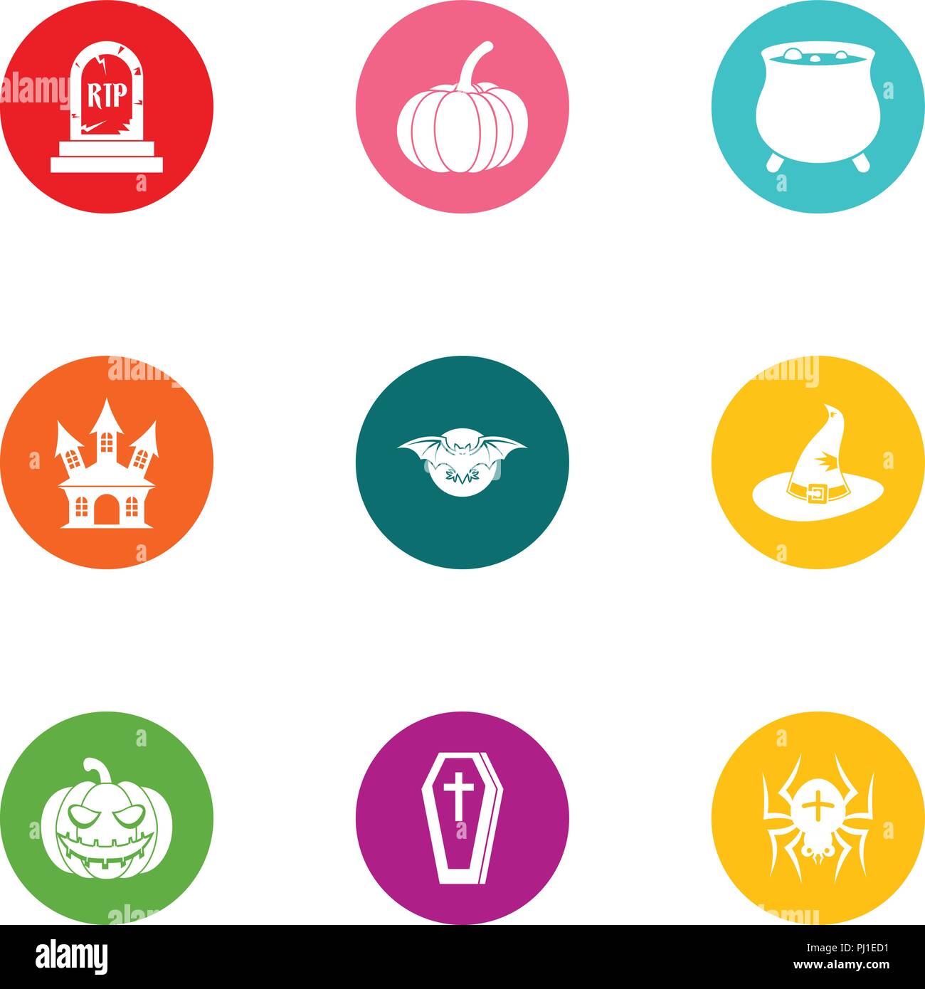 End of life icons set, flat style Stock Vector Image & Art - Alamy