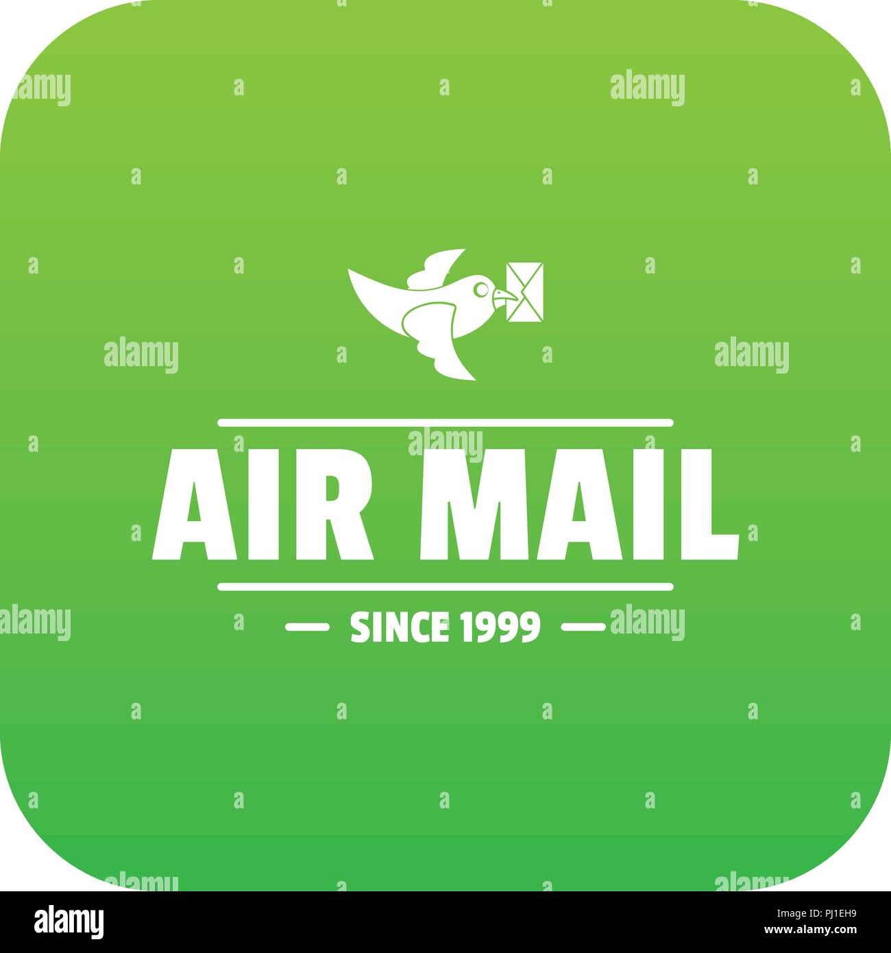 Express air mail icon green vector Stock Vector Image & Art - Alamy