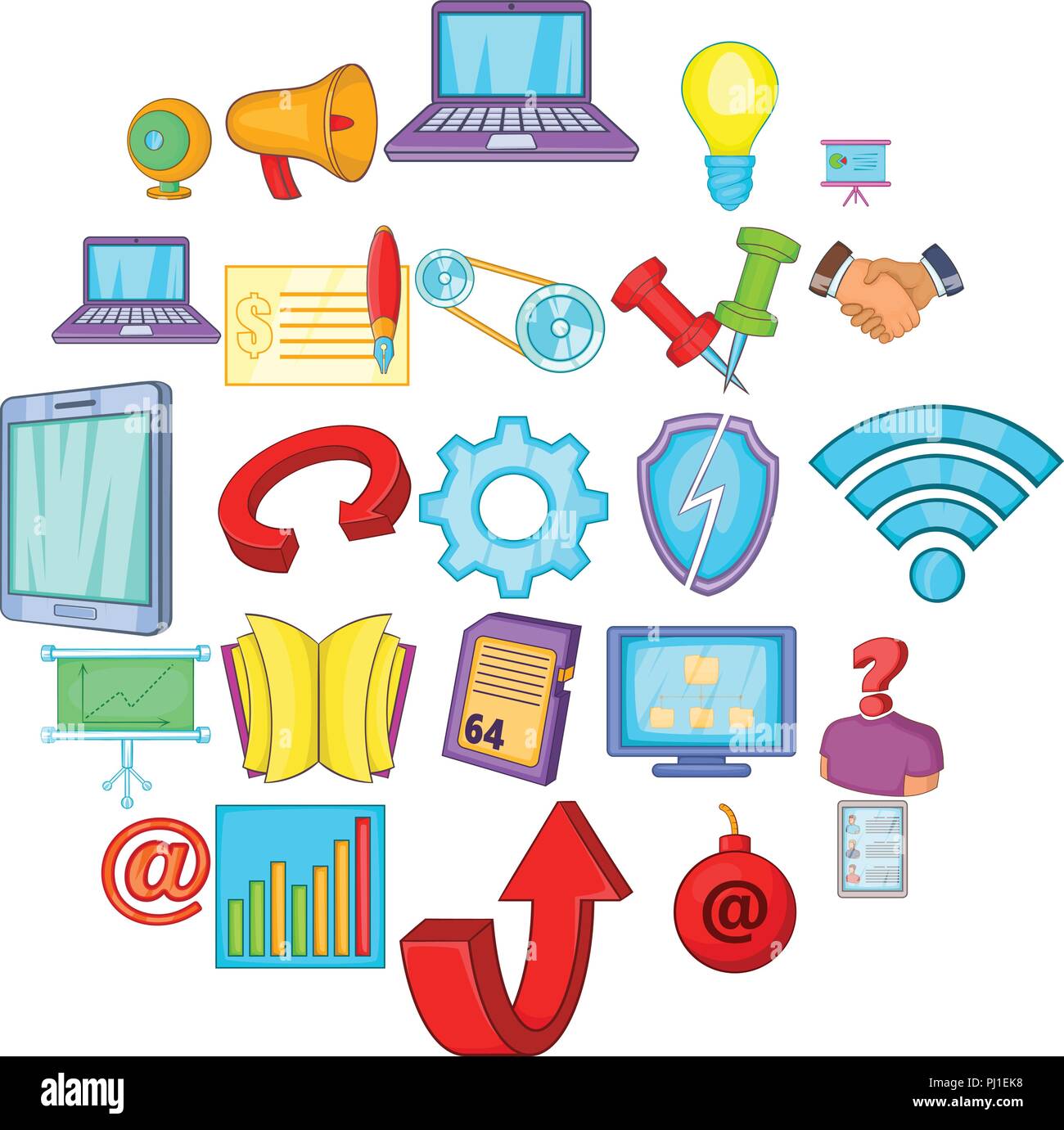 Manager icons set, cartoon style Stock Vector Image & Art - Alamy