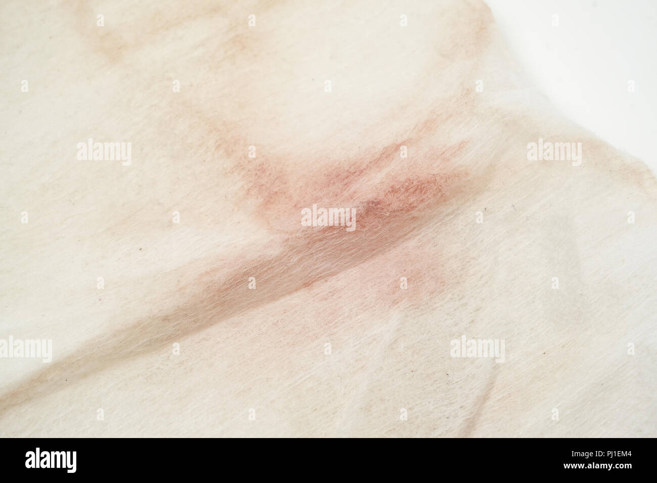 Blood stains on paper Stock Photo - Alamy