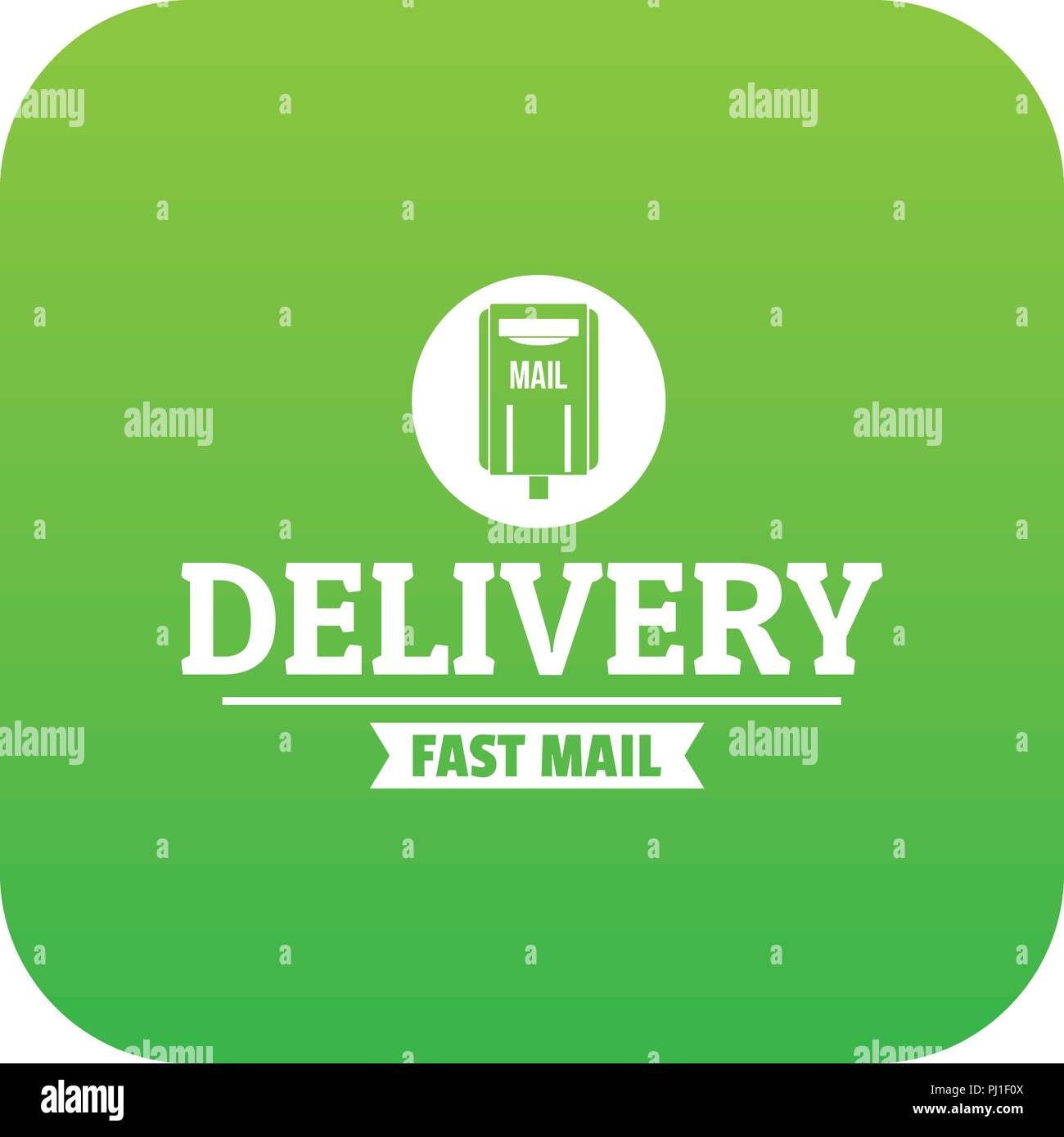 Delivery service icon green vector Stock Vector Image & Art - Alamy