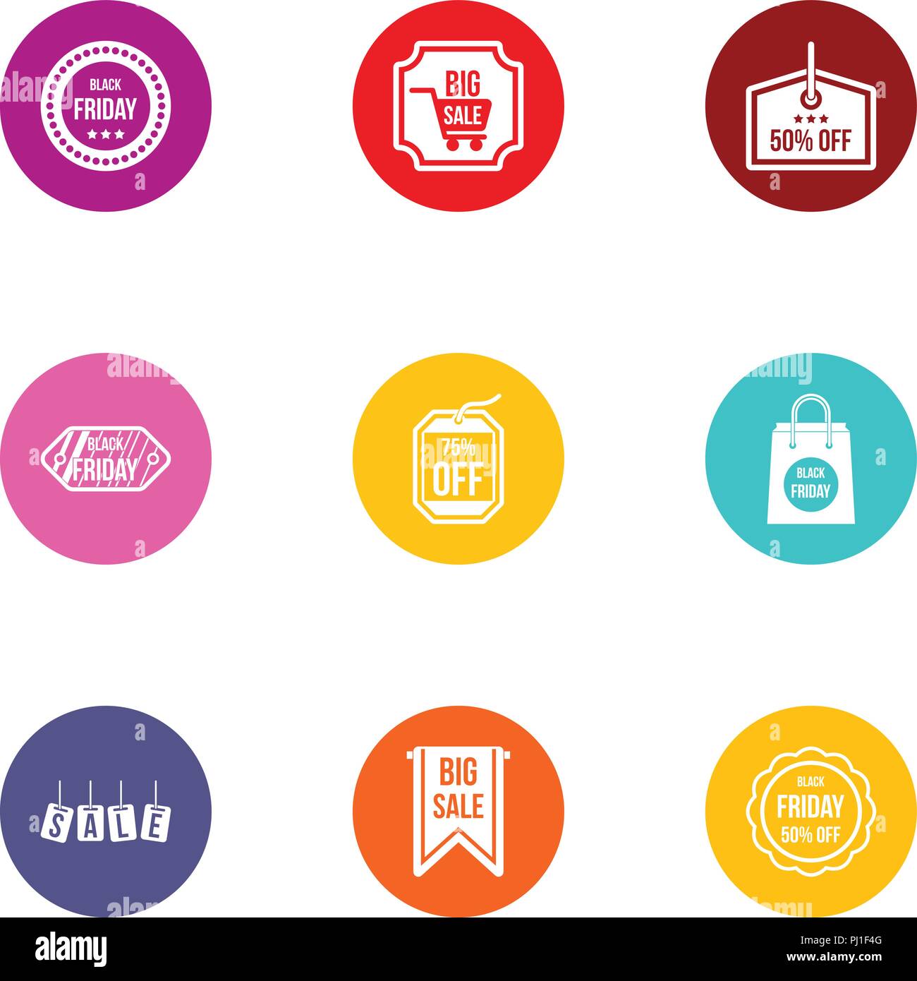 Rebate icons set, flat style Stock Vector Image & Art - Alamy