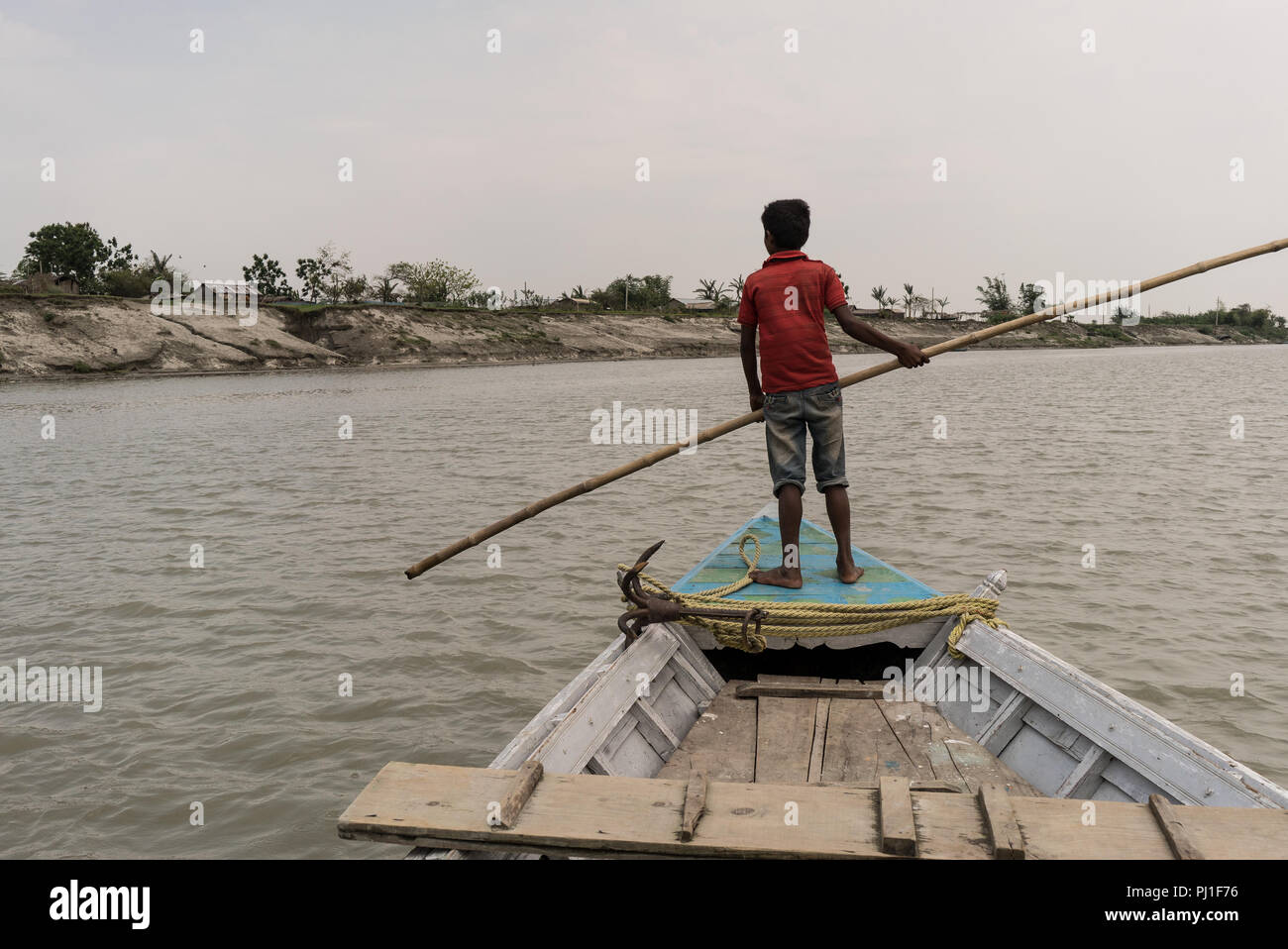 The islands on the Brahmaputra river, locally known as "chars", are the ...