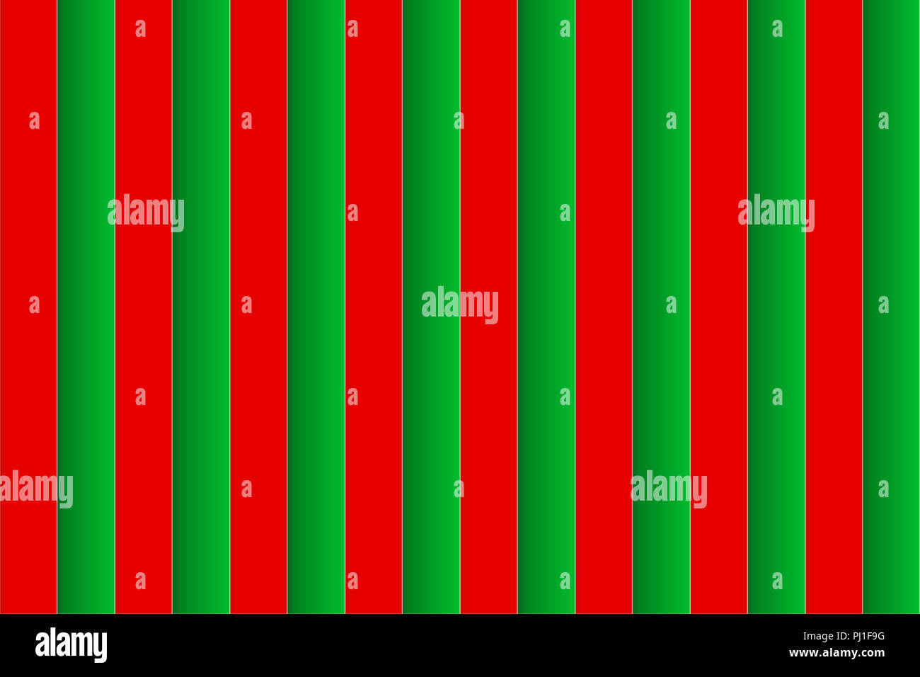 Cardboard textured background of gradient red and green colored stripes ...