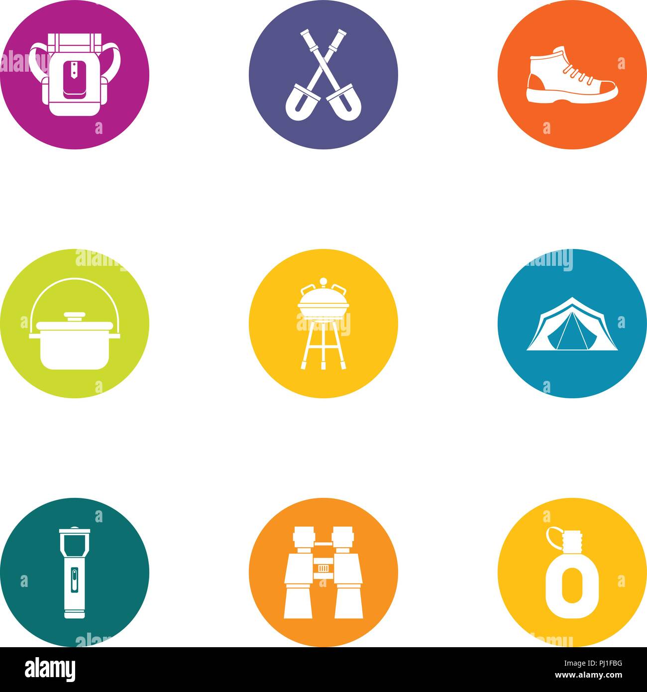 Field experience icons set, flat style Stock Vector Image & Art - Alamy