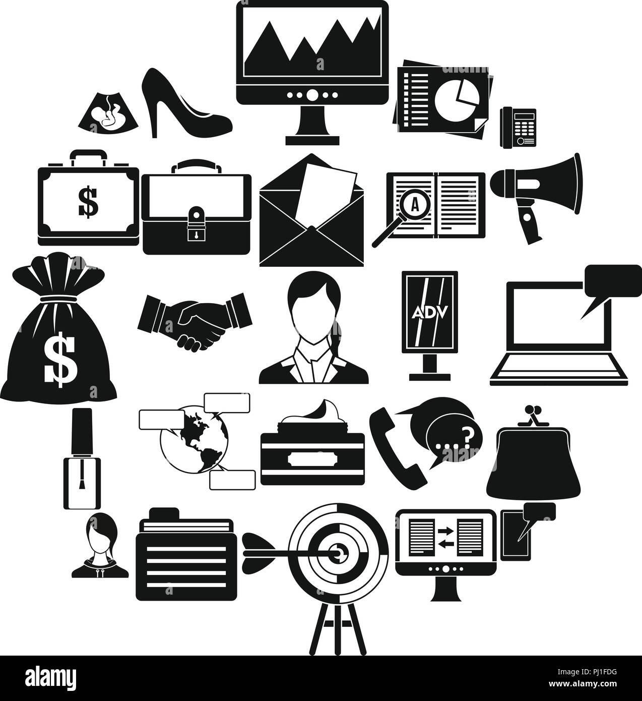 Studio icons set, simple style Stock Vector Image & Art - Alamy
