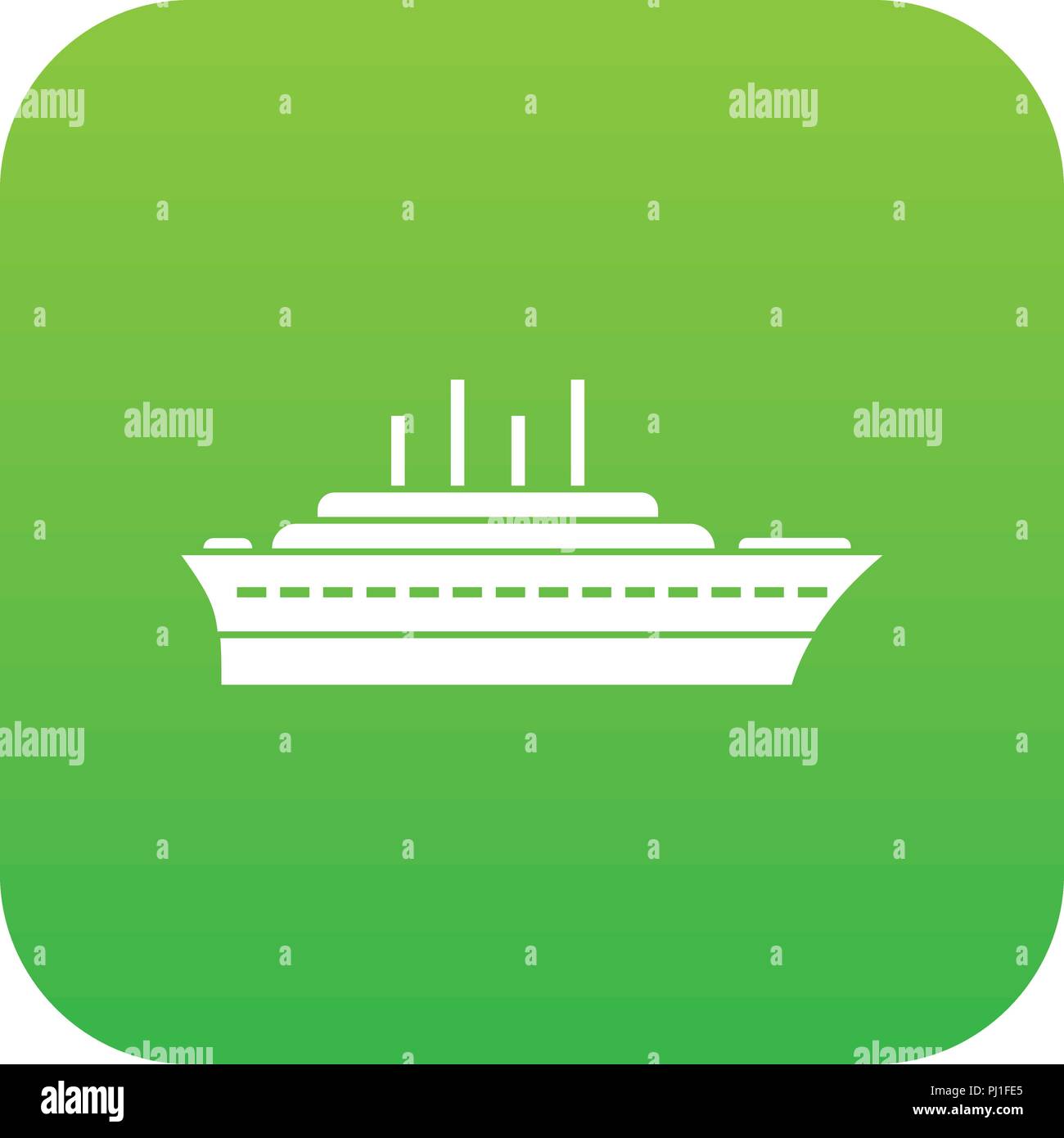 Ship icon digital green Stock Vector Image & Art - Alamy