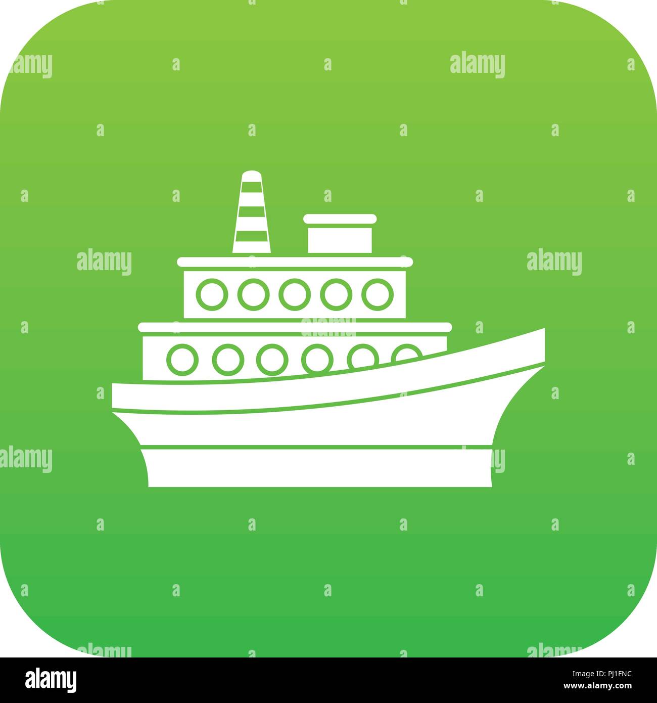Big ship icon digital green Stock Vector Image & Art - Alamy
