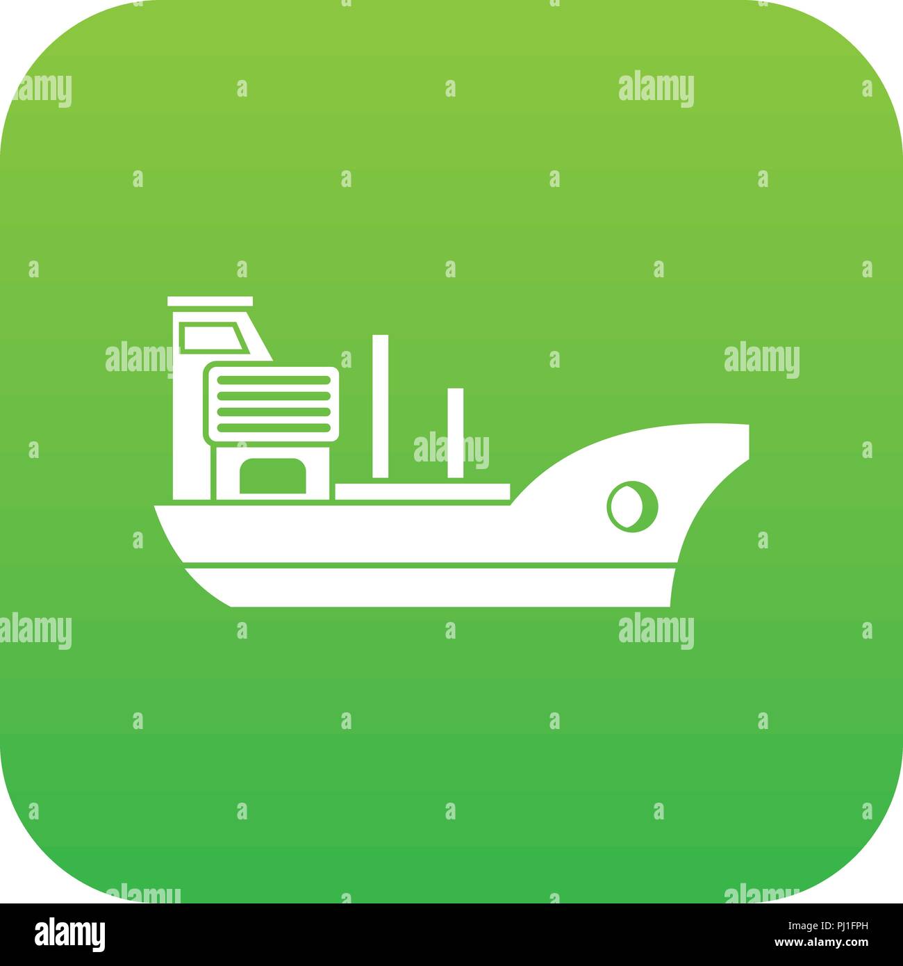 Marine ship icon digital green Stock Vector Image & Art - Alamy