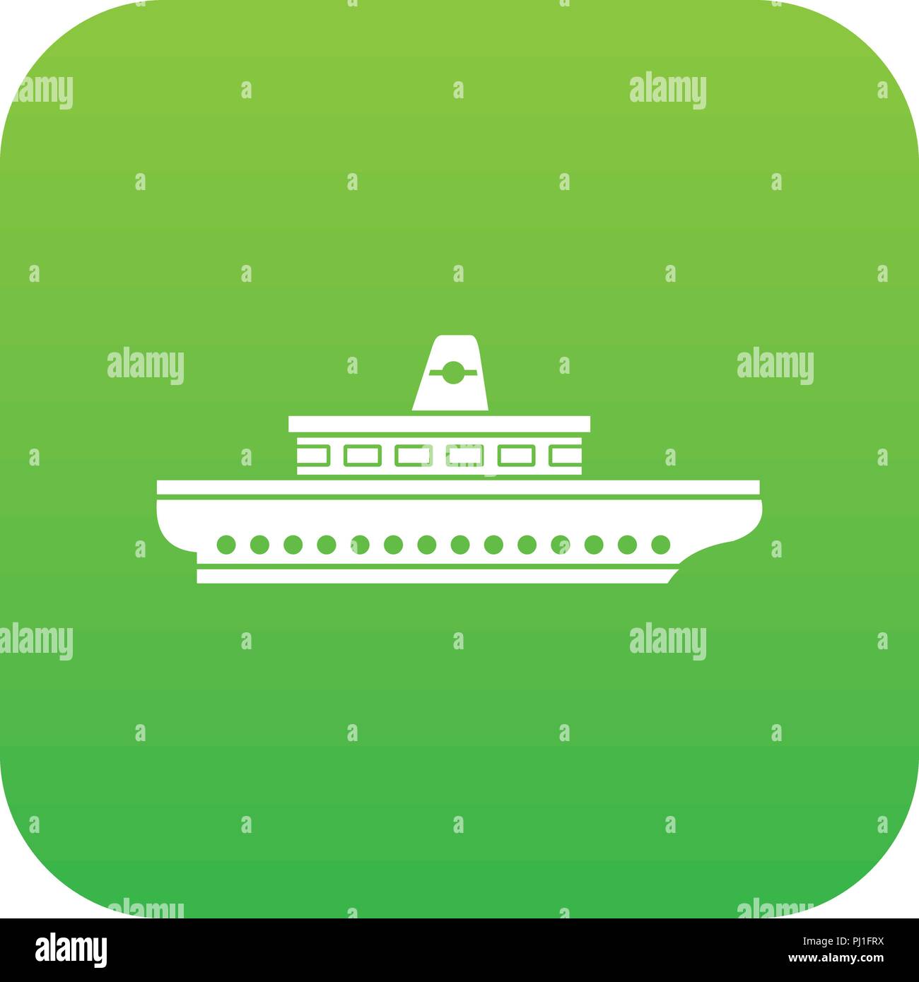 Passenger ship icon digital green Stock Vector Image & Art - Alamy