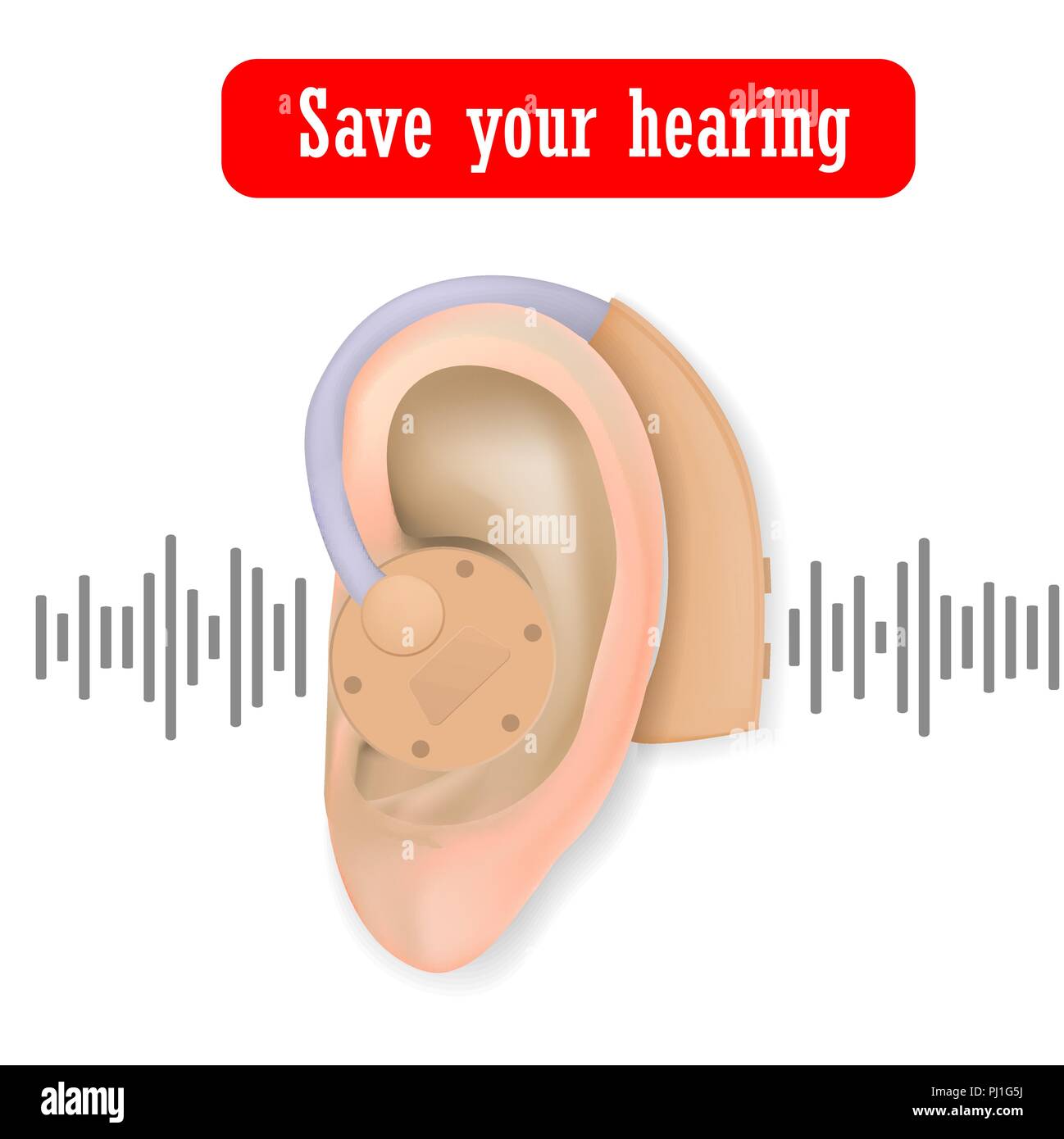 Deaf day concept background, realistic style Stock Vector Image & Art ...