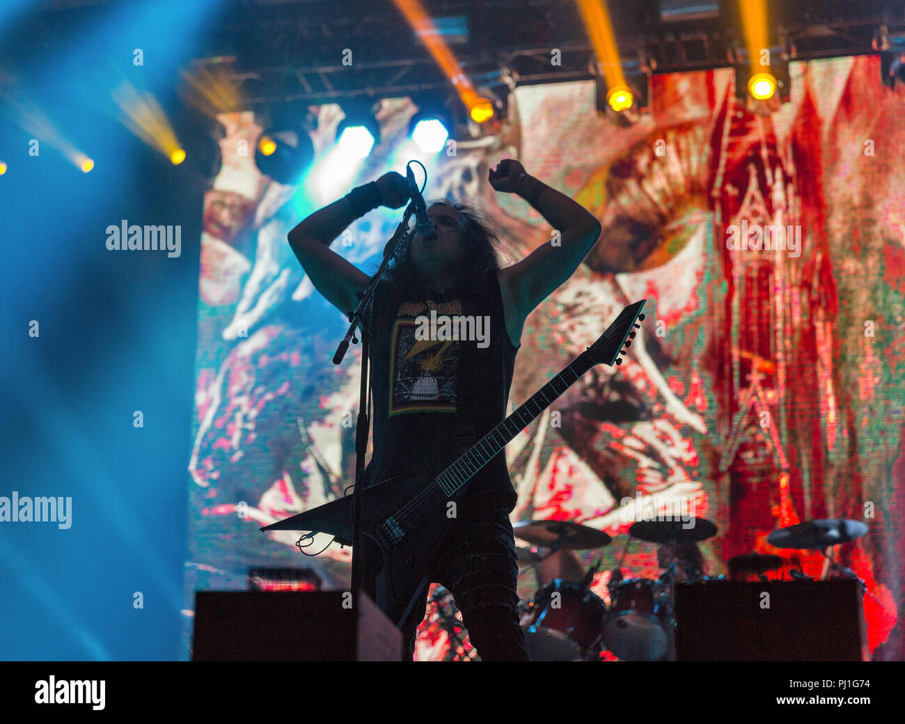 Kiev Ukraine July 05 2018 German Thrash Metal Rock Band Kreator