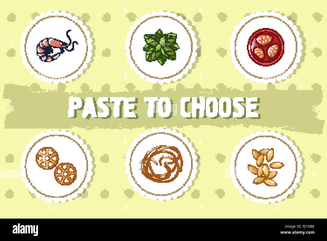 Chopped noodles Stock Vector Images - Alamy