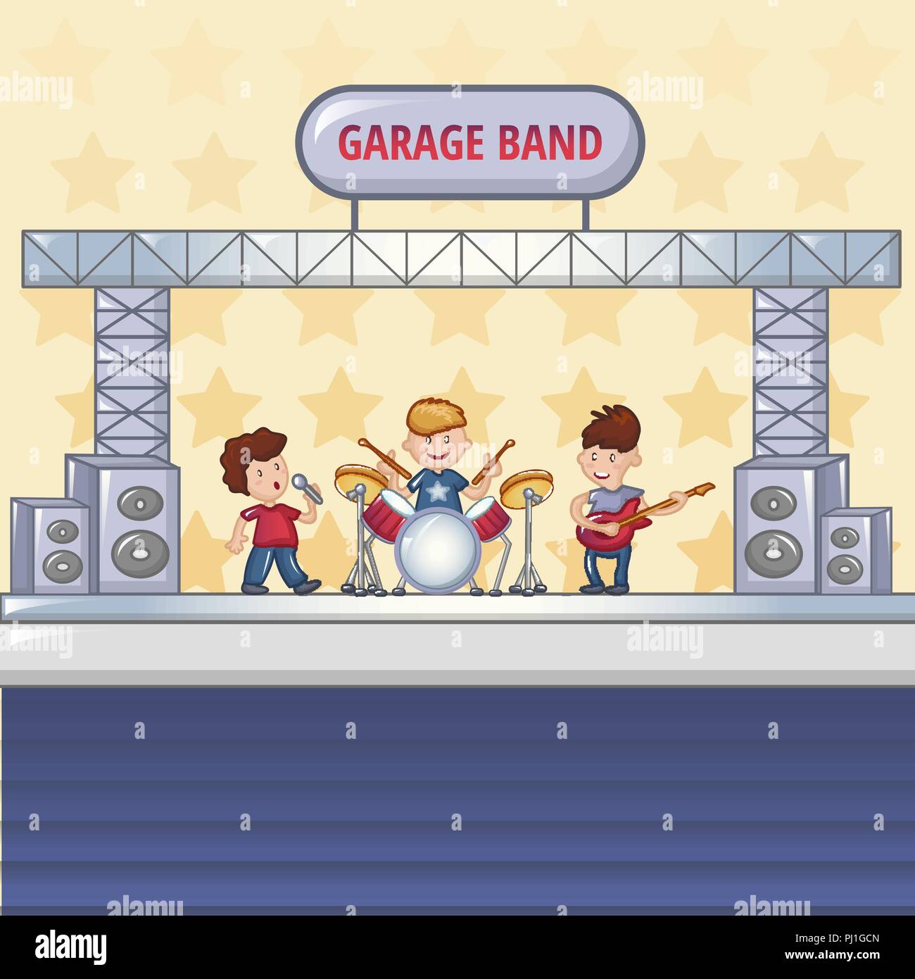 Rockband live Stock Vector Images - Alamy