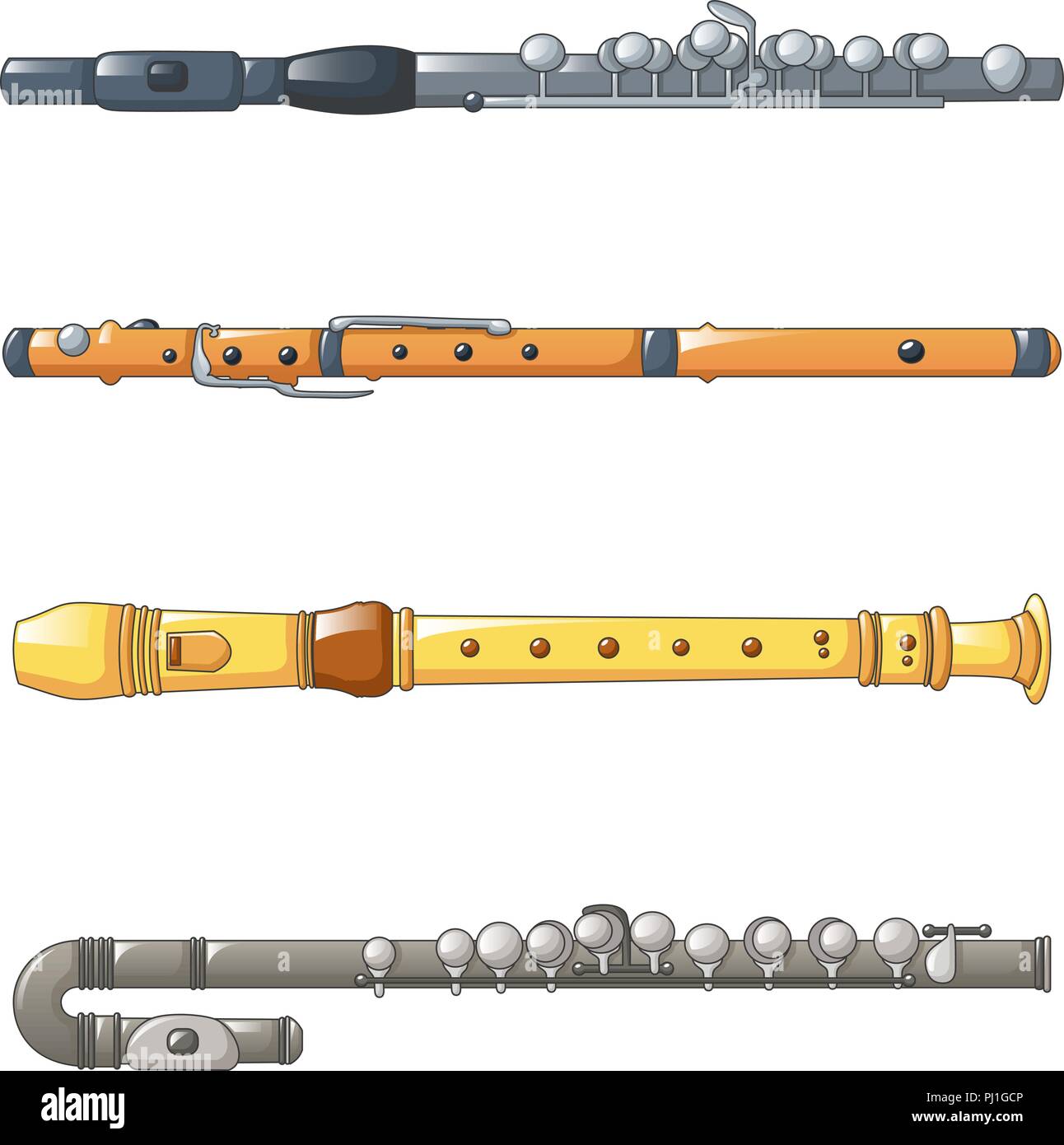 Flute Cartoon Drawing