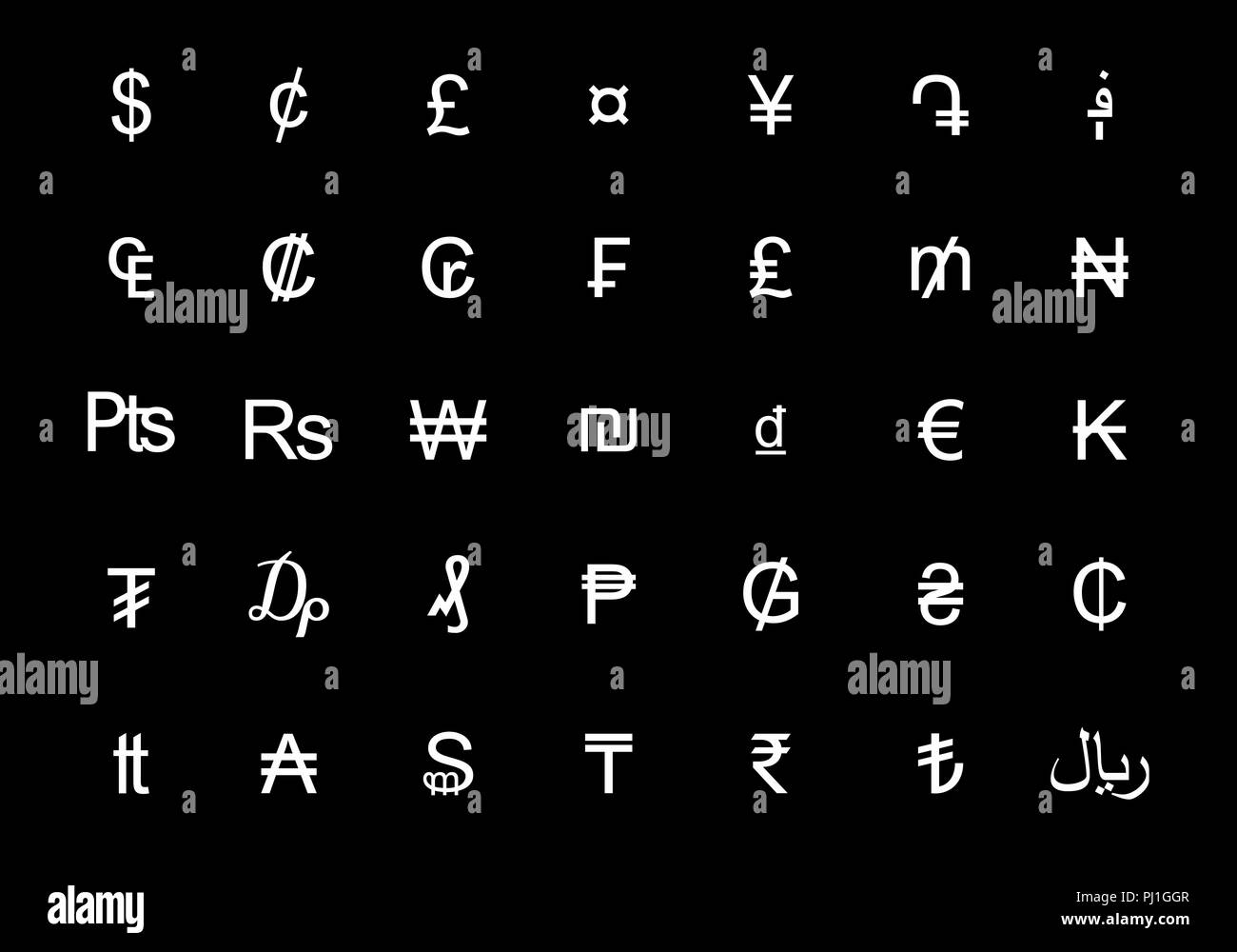Currency symbols hi-res stock photography and images - Alamy