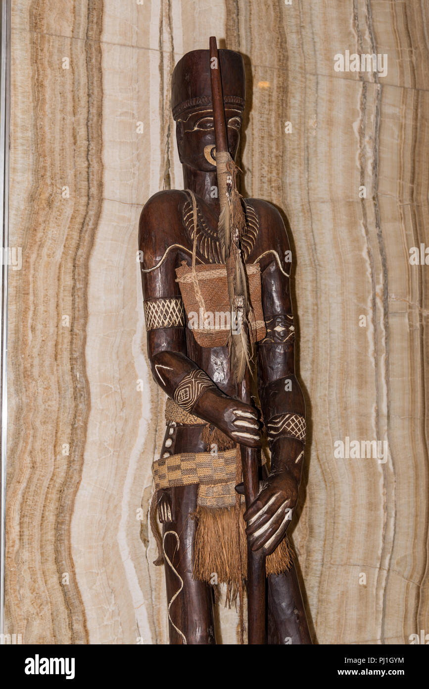 Native art and decoration. Jayapura, Papua, Indonesia Stock Photo - Alamy