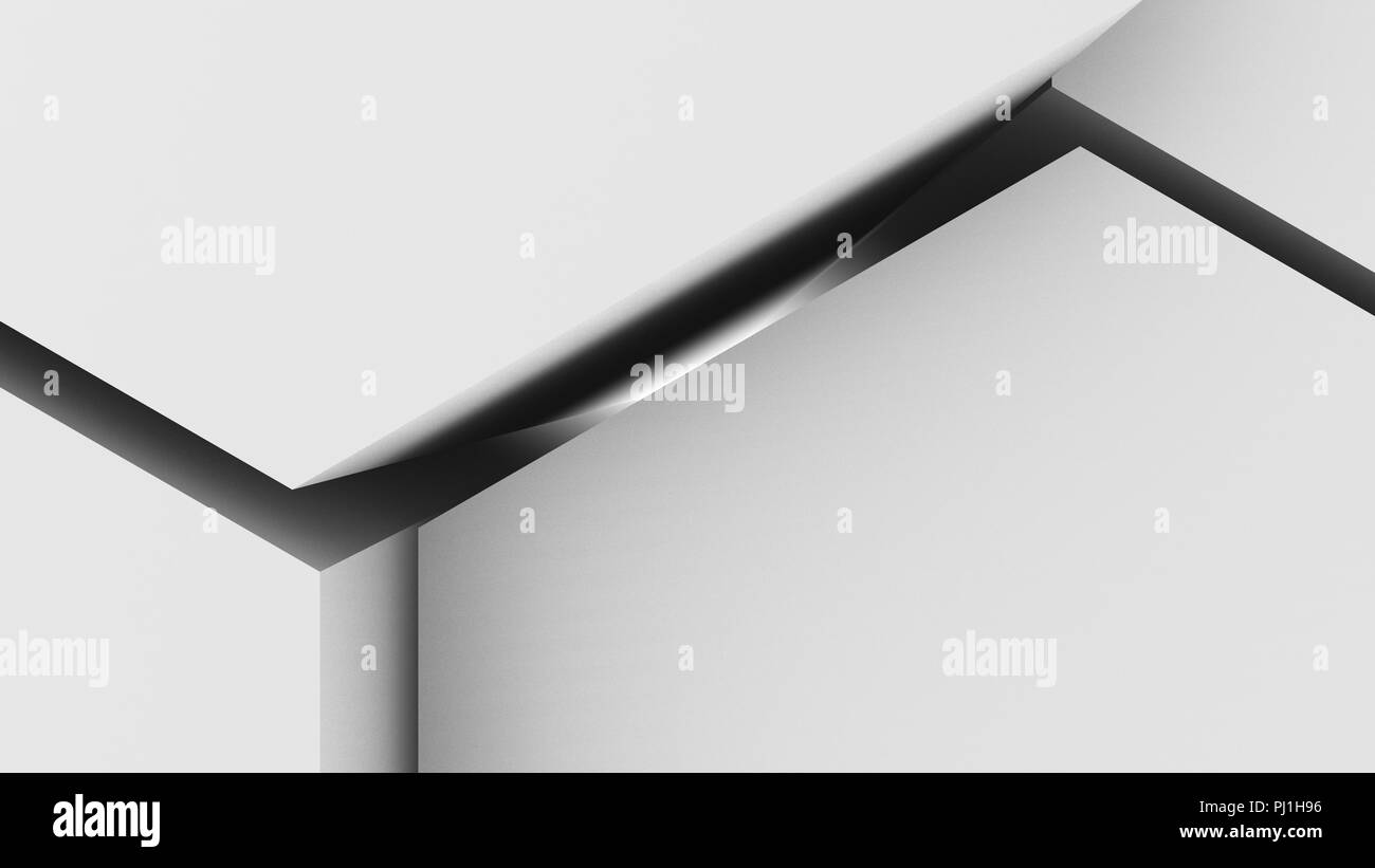 3d illustration, abstract background, volumetric undulating movement of ...