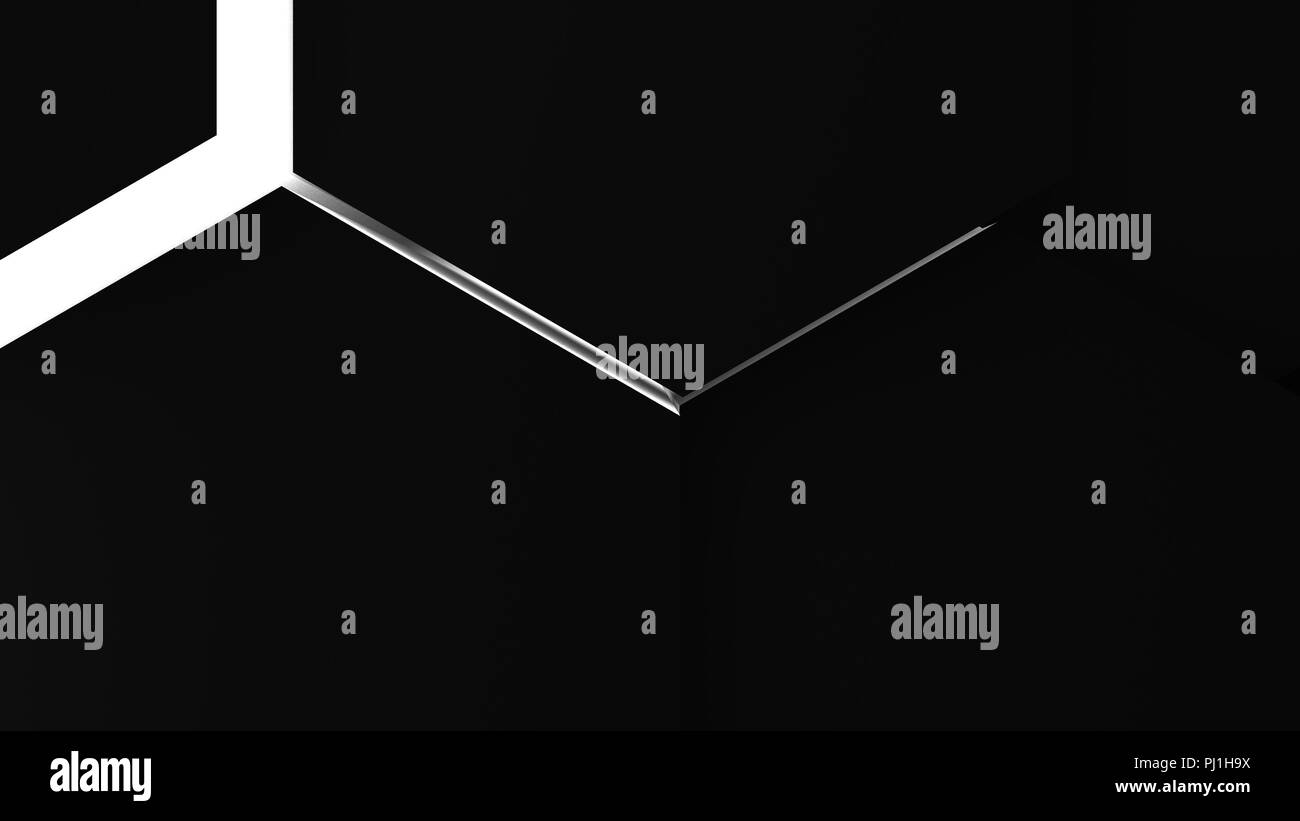 3d illustration, abstract background, volumetric undulating movement of ...