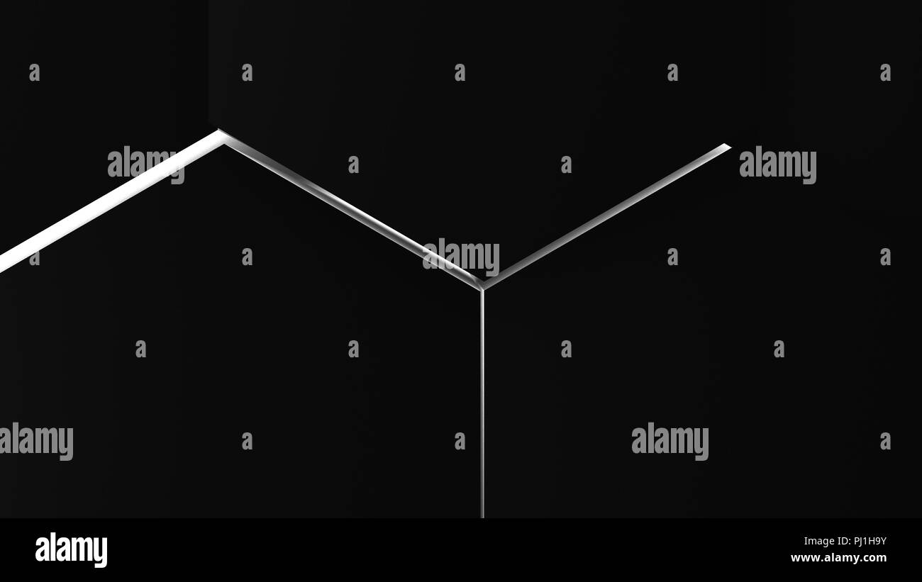 3d illustration, abstract background, volumetric undulating movement of ...