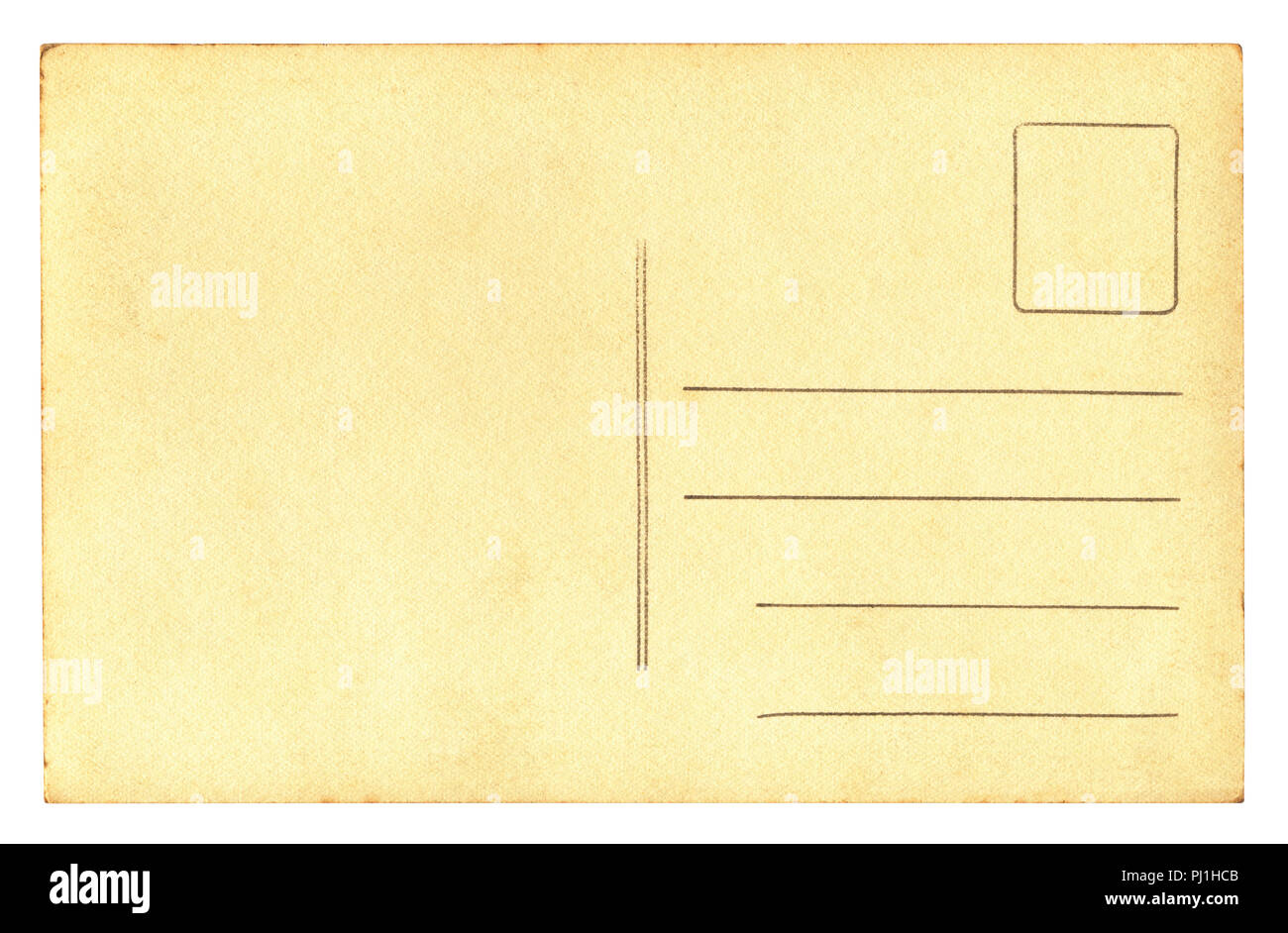 Vintage postcard back stamp hi-res stock photography and images - Alamy