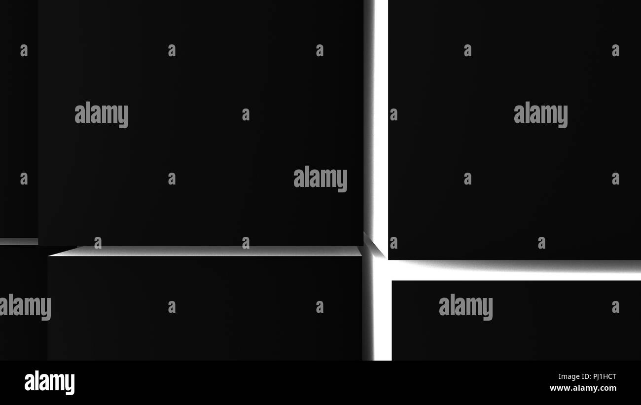 3d illustration, abstract background, volumetric undulating movement of ...