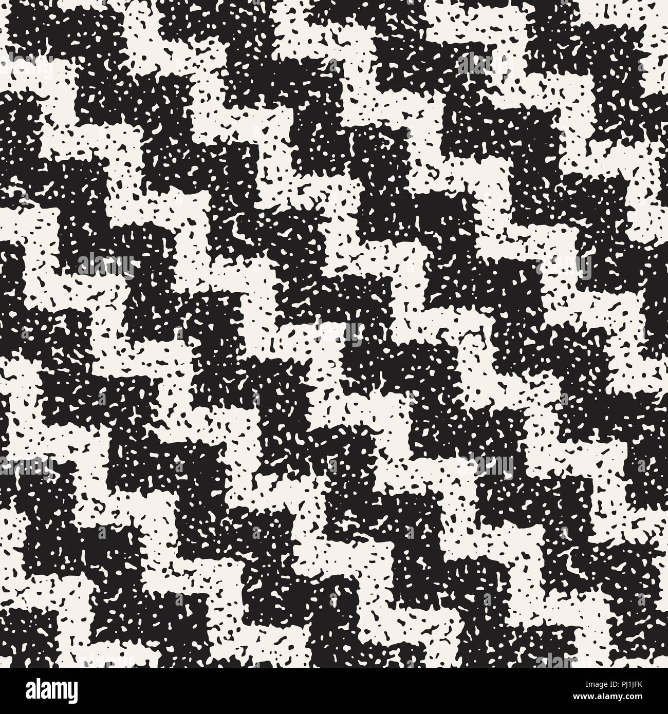 Abstract noisy textured geometric shapes background. Vector seamless ...