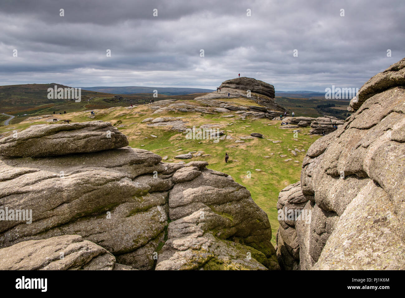 Haytor on Dartmoor, UK Stock Photo - Alamy