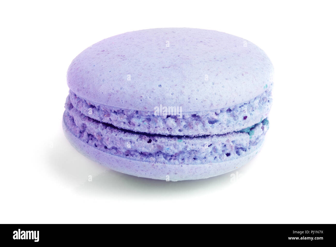 purple macaron isolated on white background closeup Stock Photo - Alamy