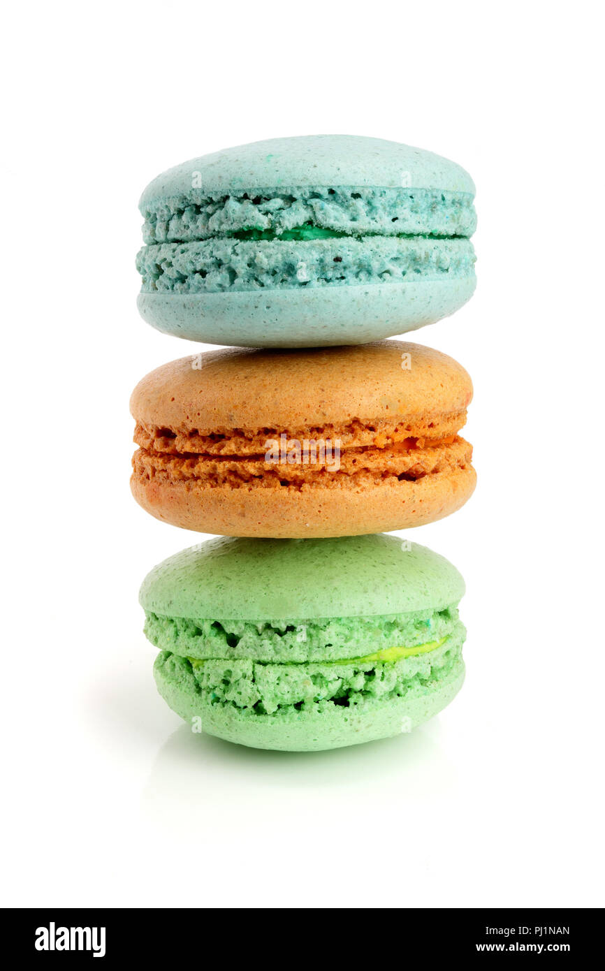 Three tasty french macarons hi-res stock photography and images - Alamy