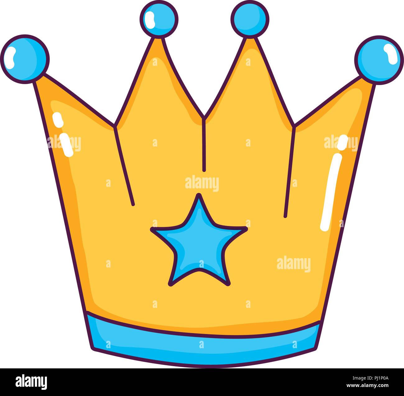 metal crown object with stars design Stock Vector Image & Art - Alamy
