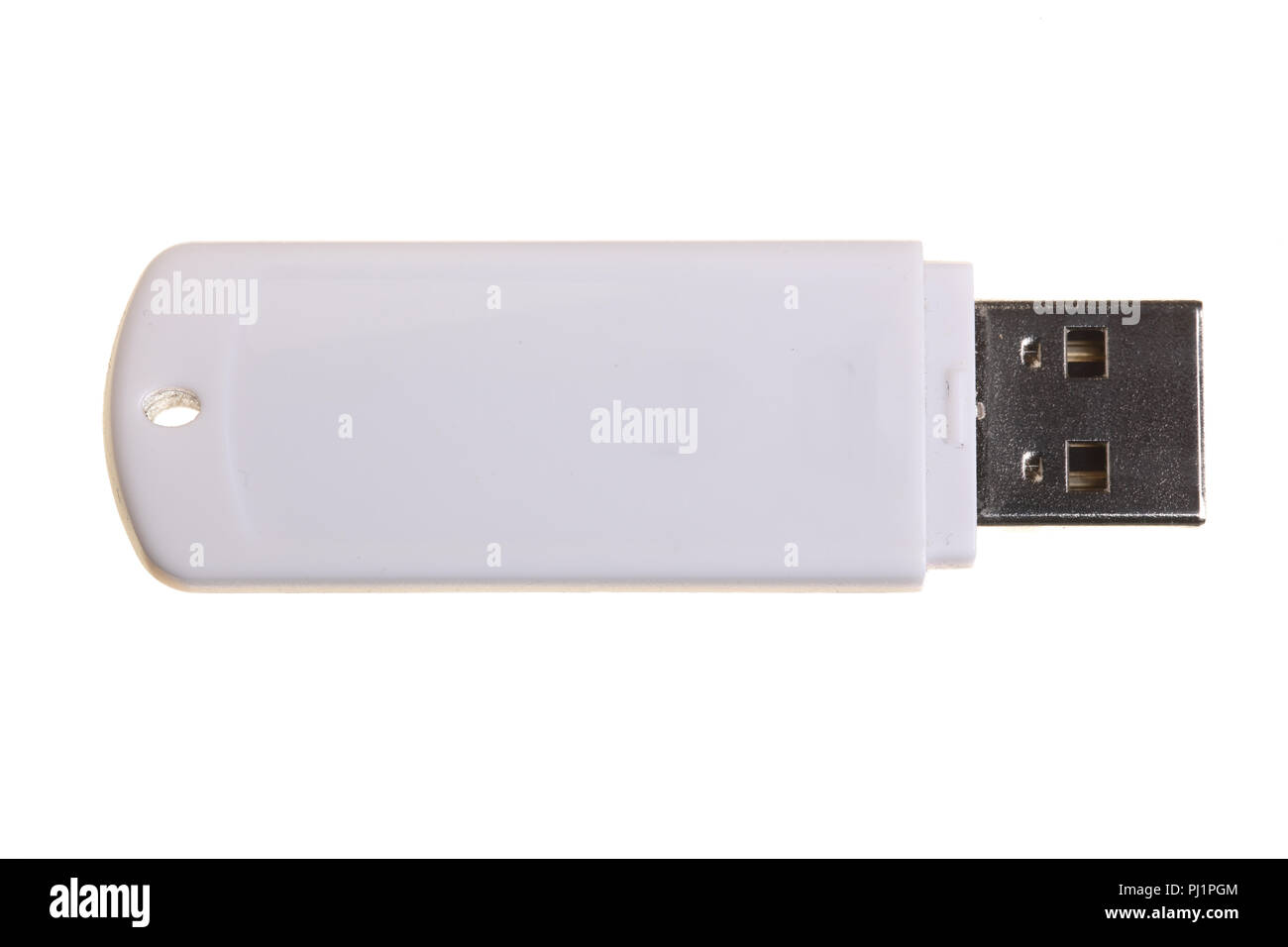 USB Flash Drive isolated on white background. Top view Stock Photo - Alamy