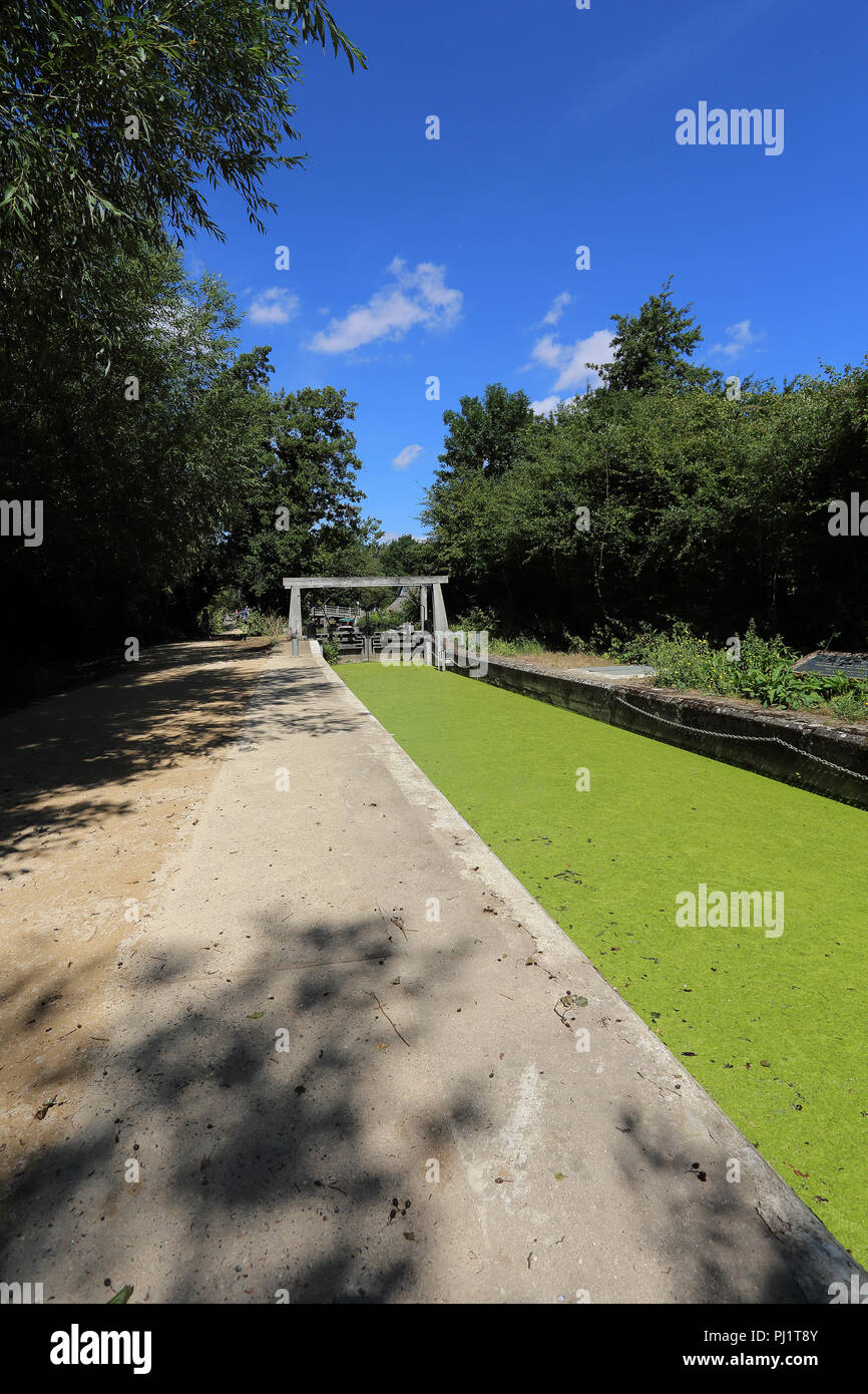 The lock at Flatford Mill, Flatford Road, East Bergholt, Colchester, UK ...