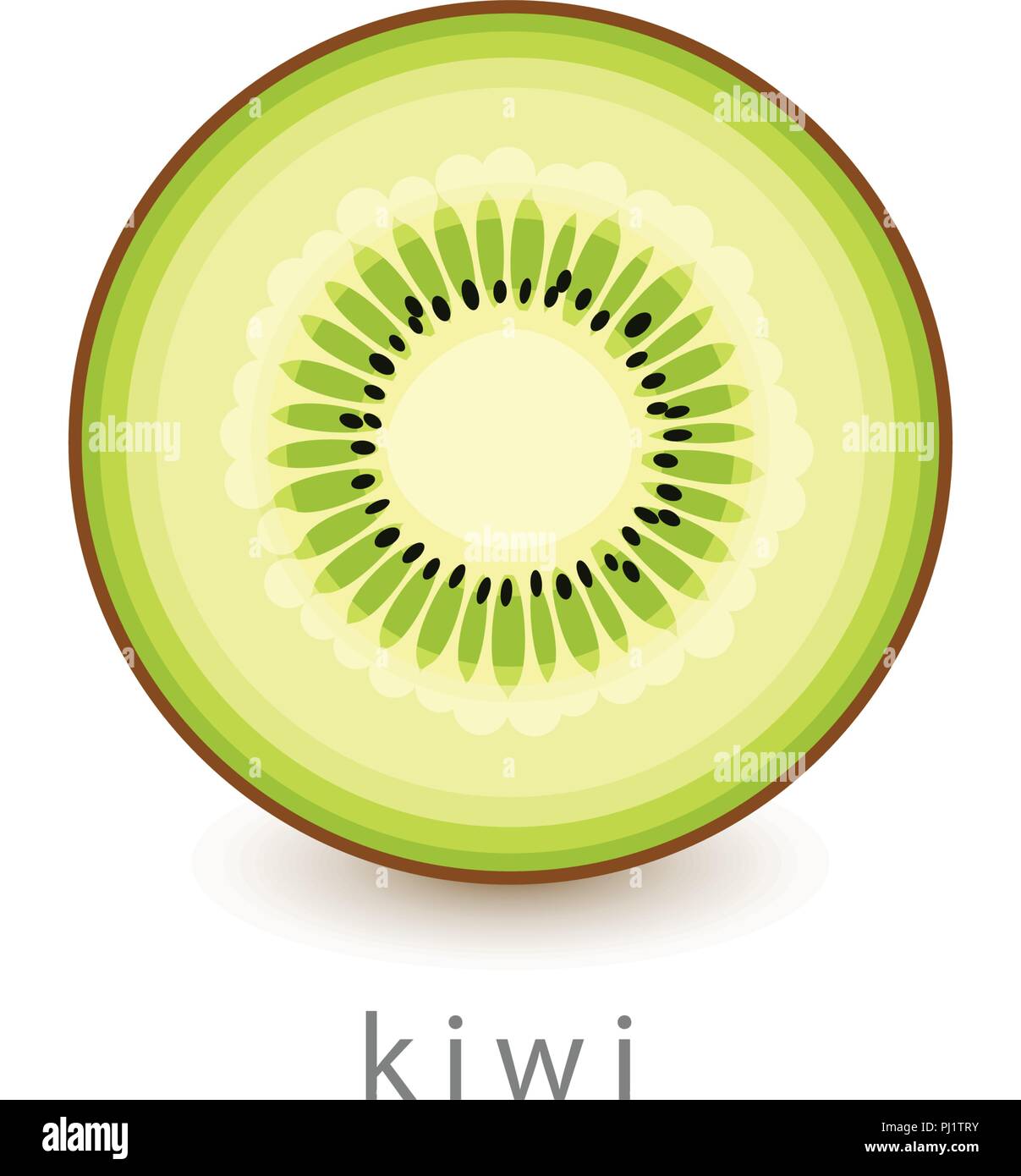 Kiwi simple icon. Vegan logo template, minimalism style. Half fruit ... Kiwi simple icon. Vegan logo template, minimalism style. Half fruit ...