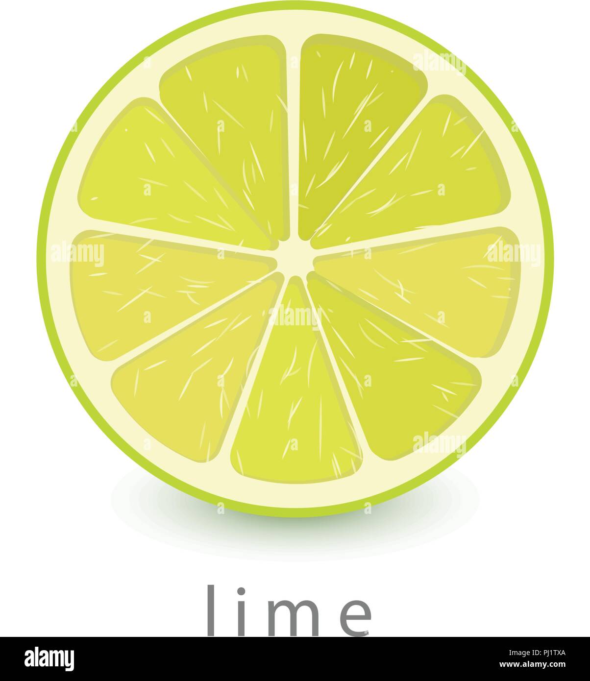 Lime simple icon. Vegan logo template. Minimalism style vector ...