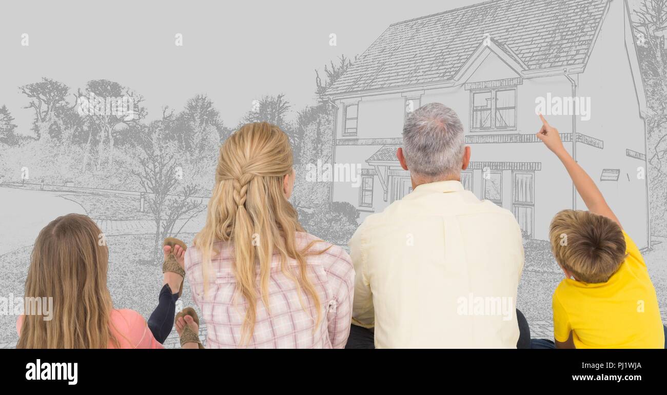 Children sketch family hi-res stock photography and images - Alamy