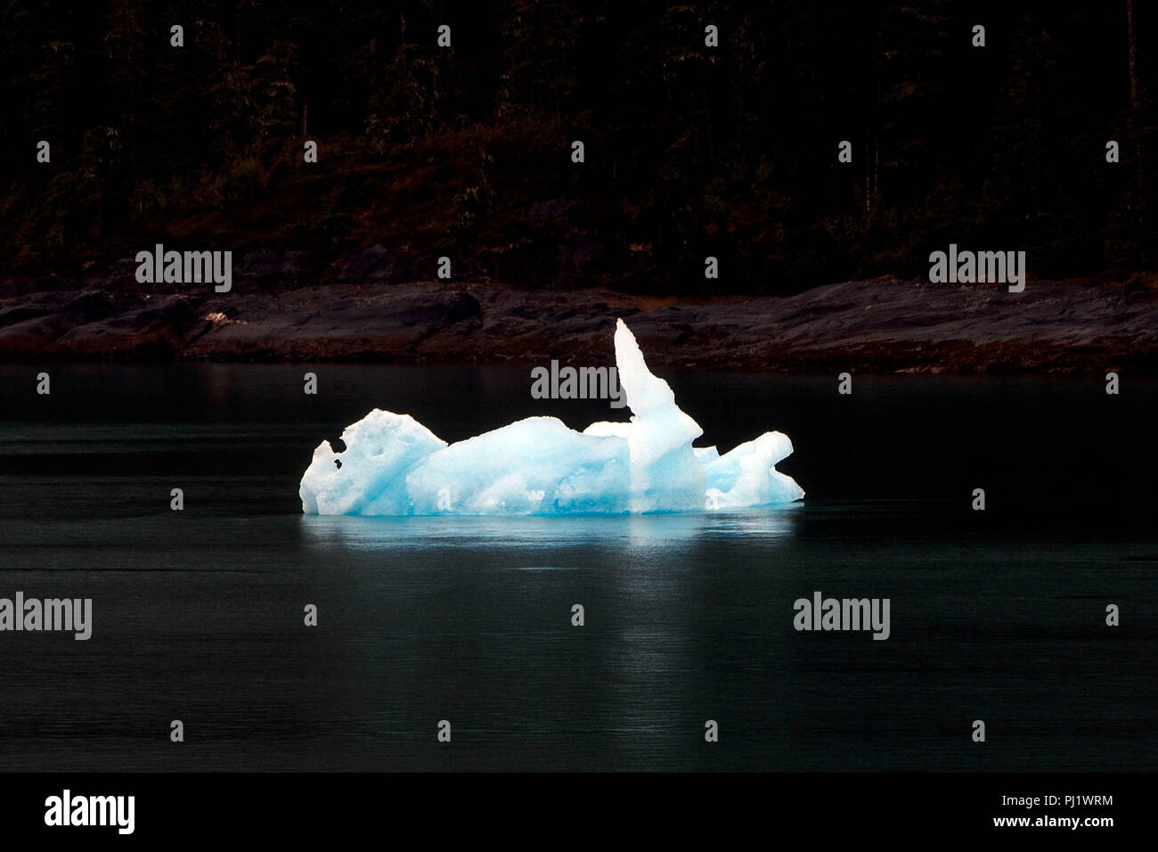 Iceberg, Tracy Arm Fjord, Tracy Arm-Fords Terror Wilderness, Alaska ...