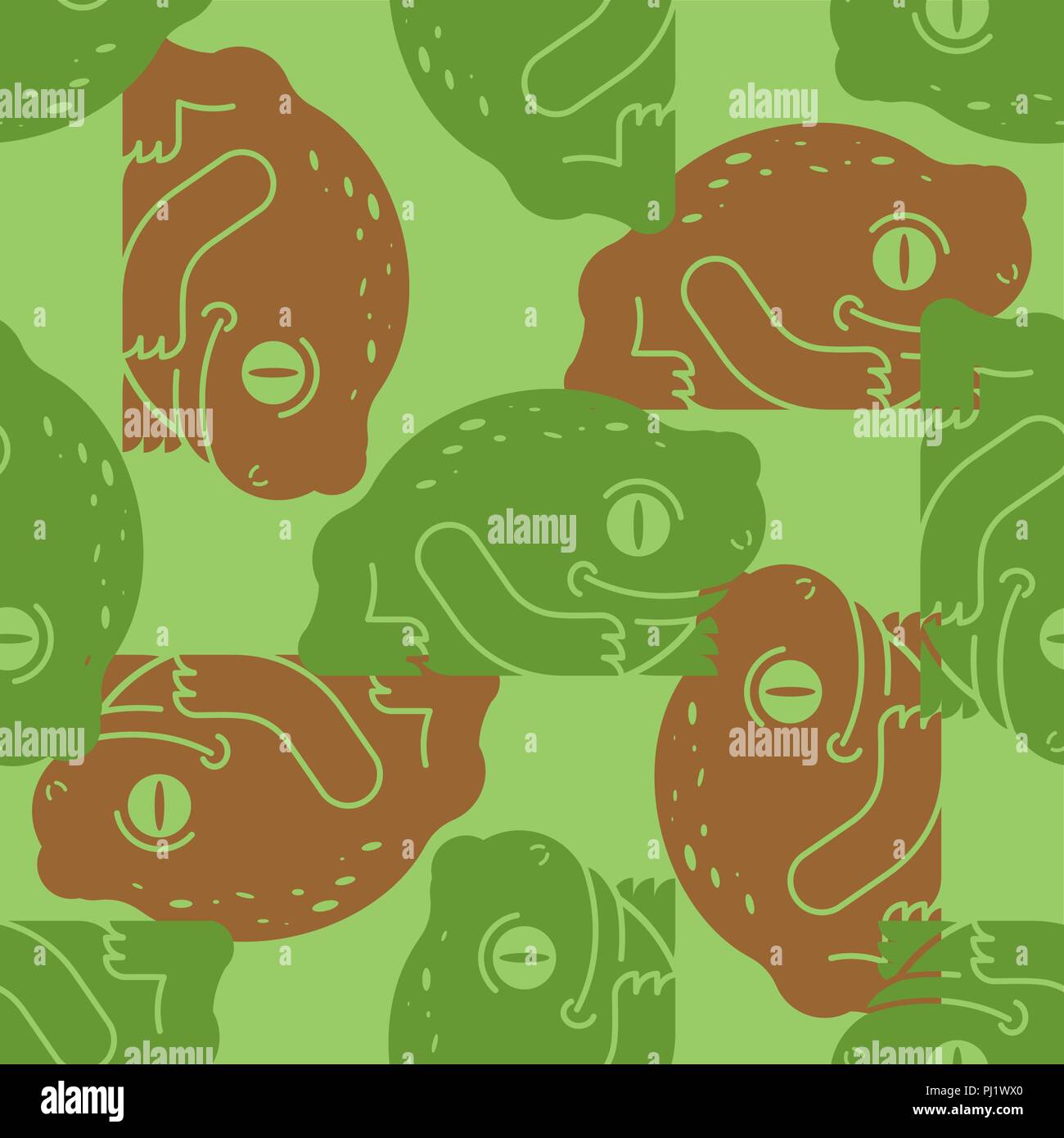 Frog military pattern seamless. Army toad background. Soldier ...