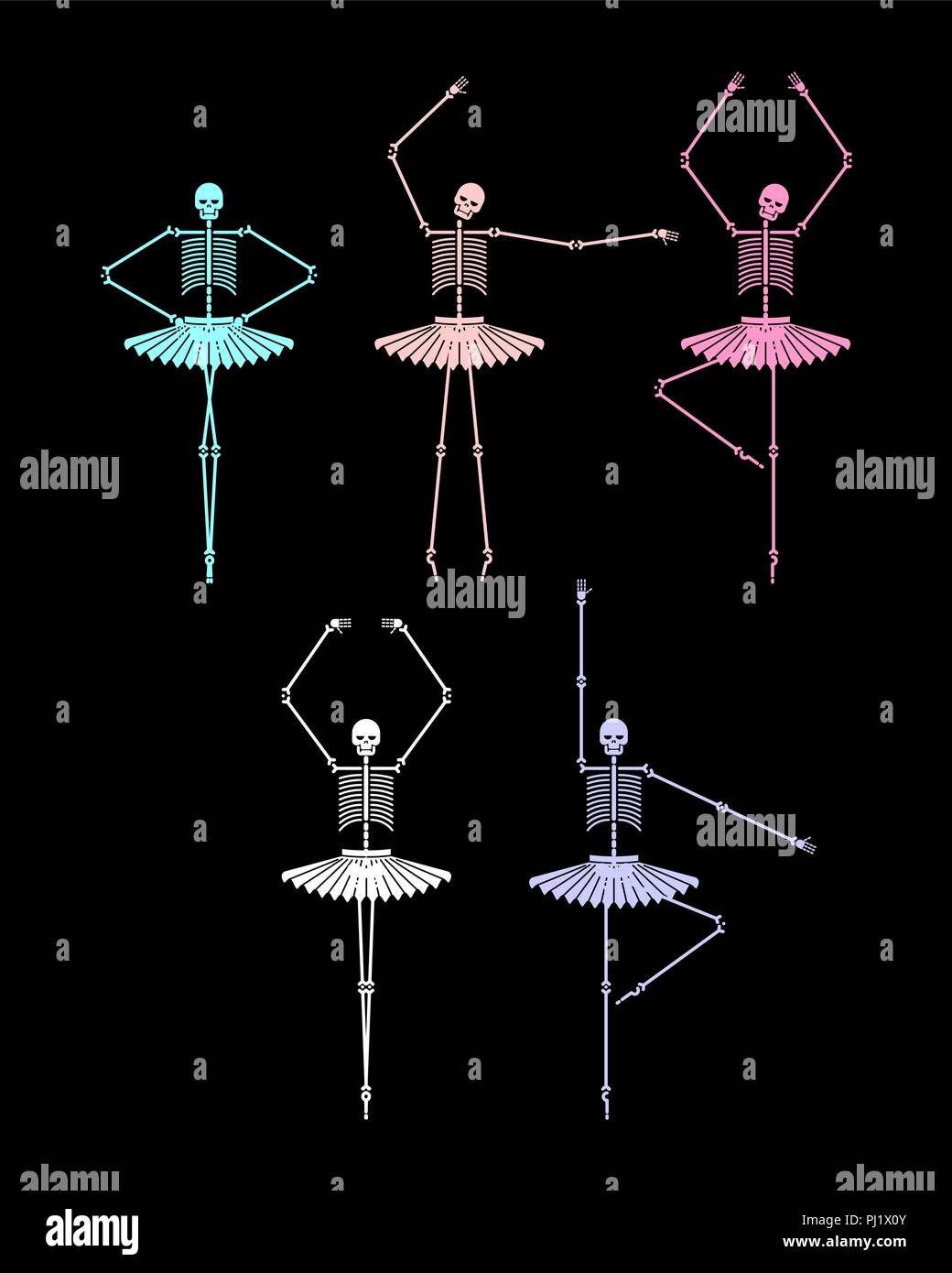 Female skeleton figure Stock Vector Images - Alamy