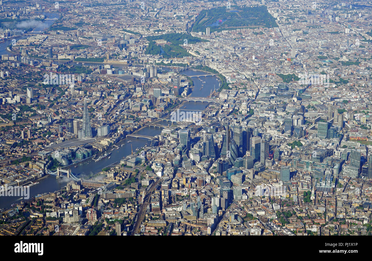 London cbd aerial hi-res stock photography and images - Alamy