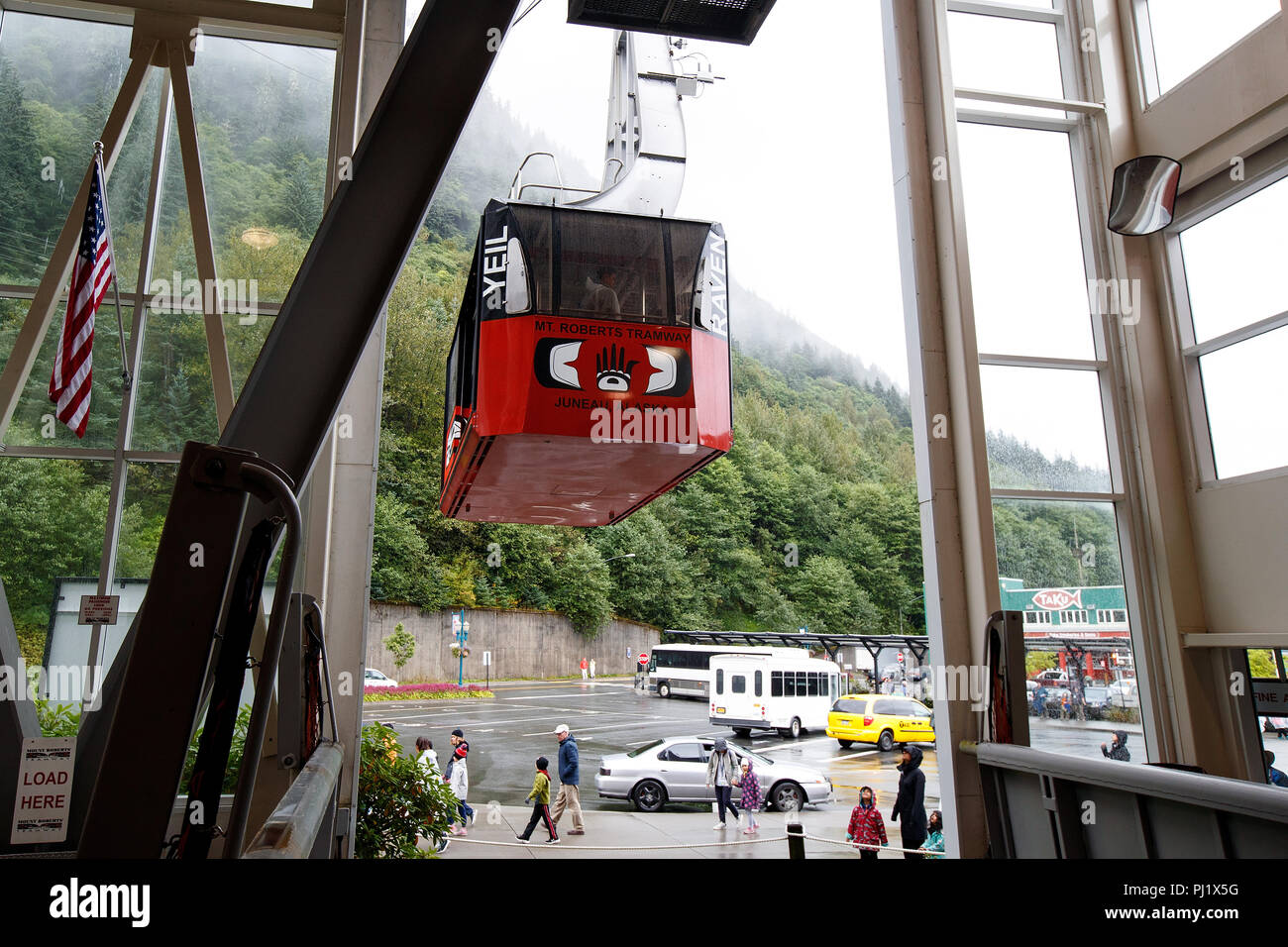 Mount Roberts Tramway, Juneau, Alaska, United States of America Stock ...