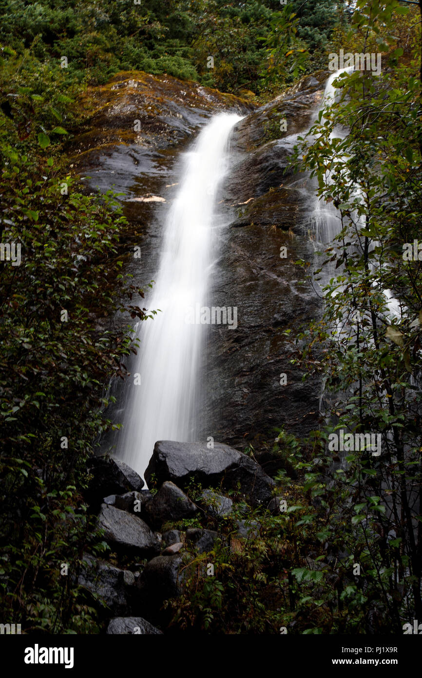 Waterfall, Mendenhall Valley, Juneau, Alaska, United States of America ...
