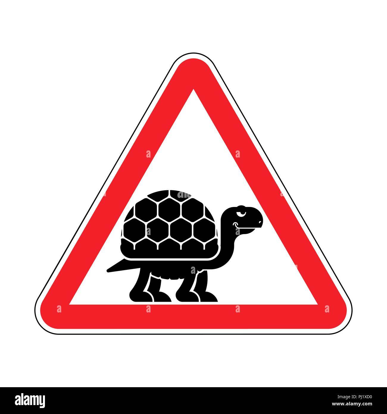 Tortoise warning road sign hi-res stock photography and images - Alamy