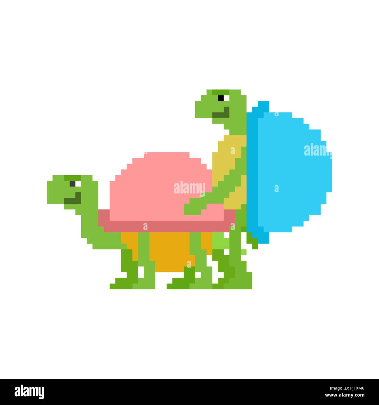 Turtle sex pixel art. Tortoise intercourse 8 bit. Reptile isolated ...