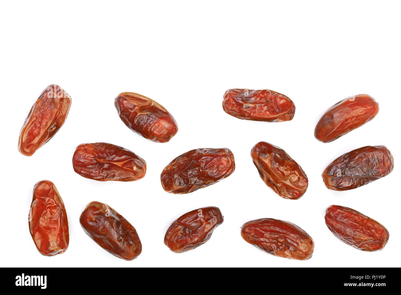 dry dates isolated on white background with copy space for your text ...