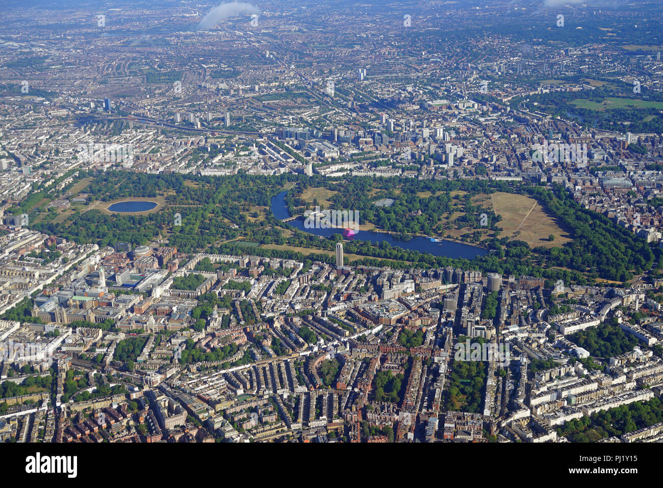 Aerial view of central london hi-res stock photography and images - Alamy