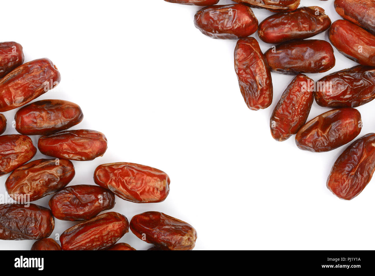 dry dates isolated on white background with copy space for your text ...