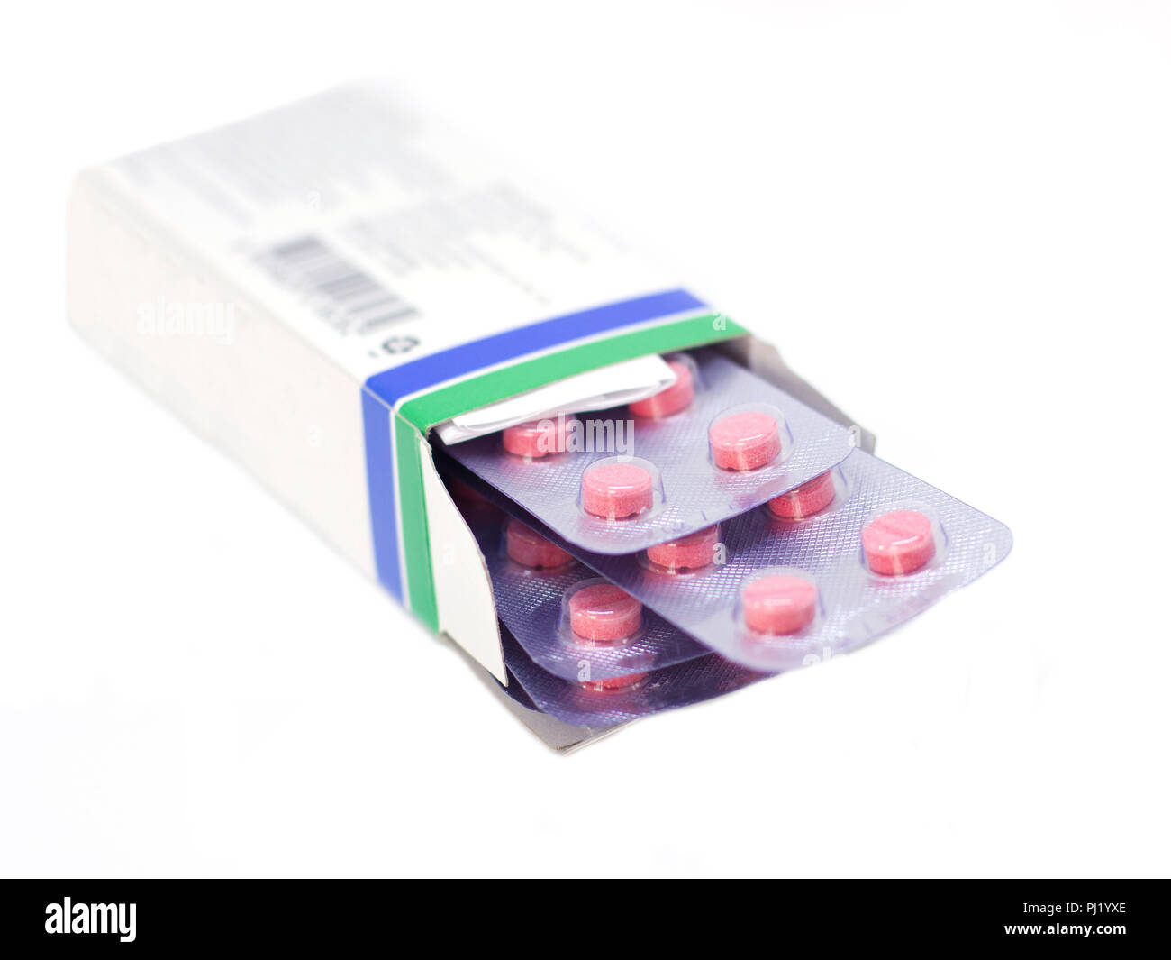 Red pill in metal blister hi-res stock photography and images - Alamy